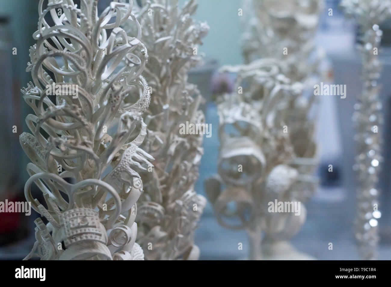 Preparation for smelting silver jewelry in a workshop for the manual ...