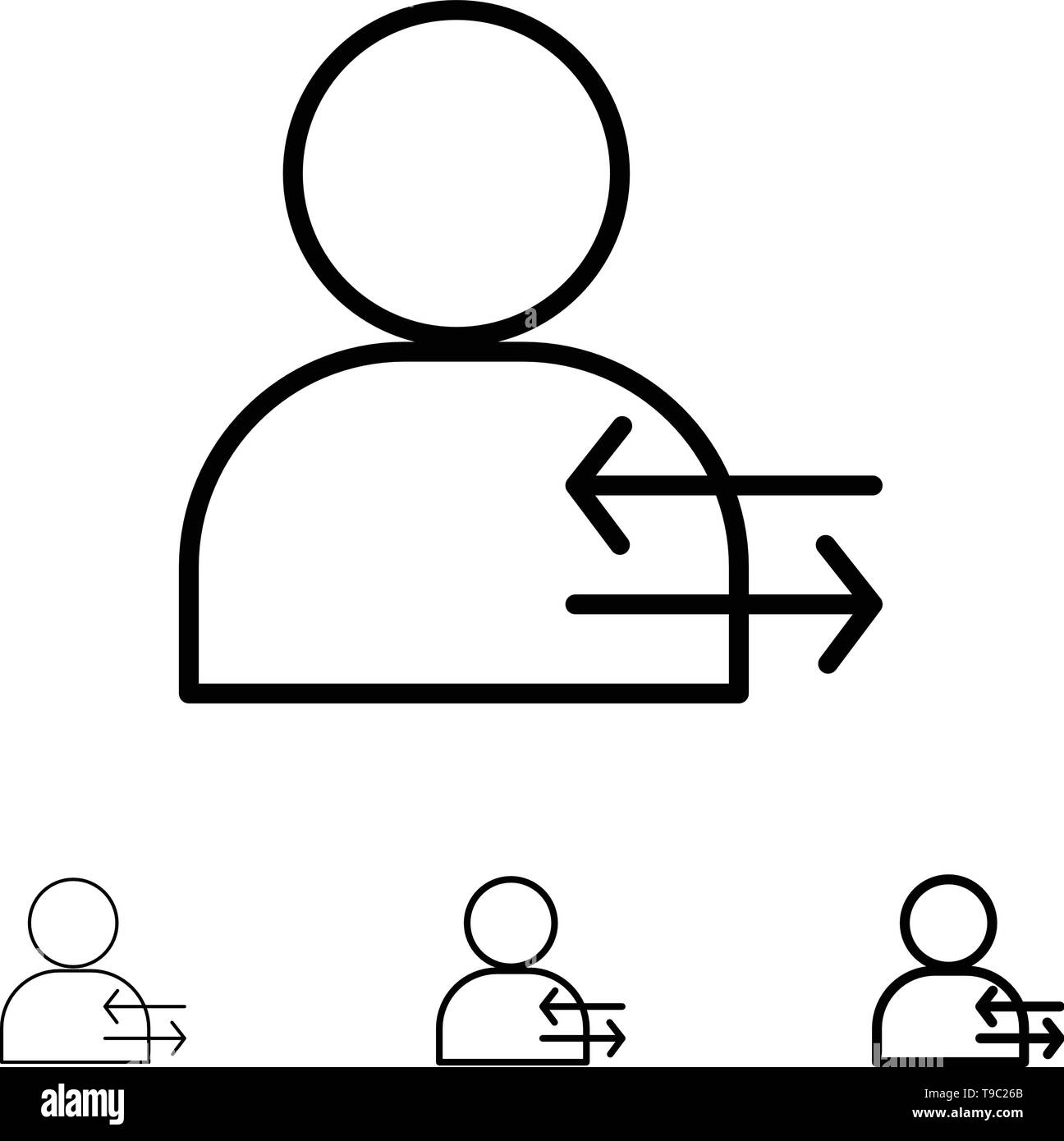 Man concept up down arrow Black and White Stock Photos & Images - Alamy