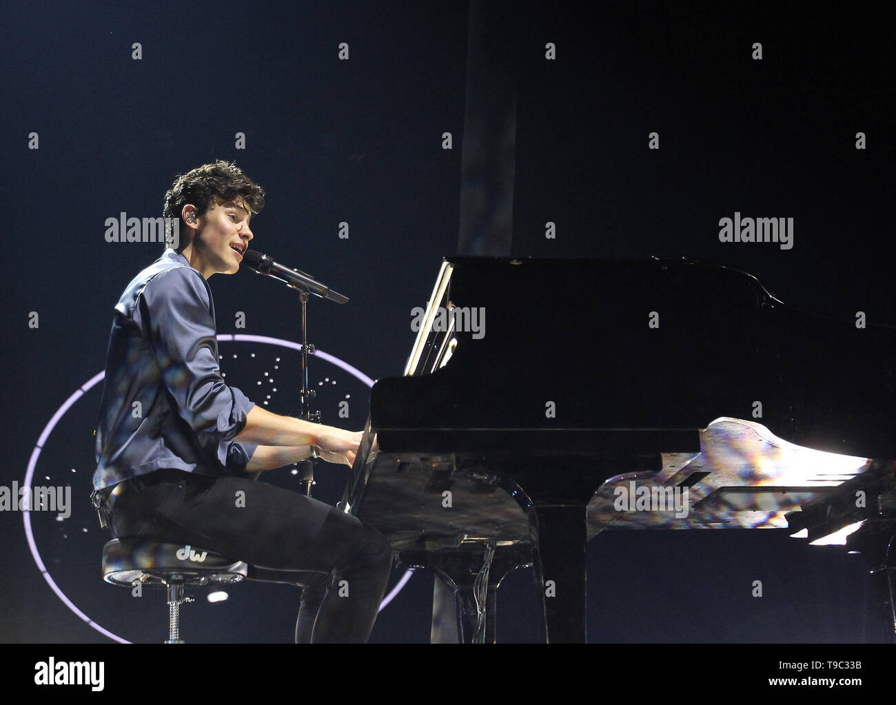 Canadian pop star Shawn Mendes performs live at the O2 Arena as part ...