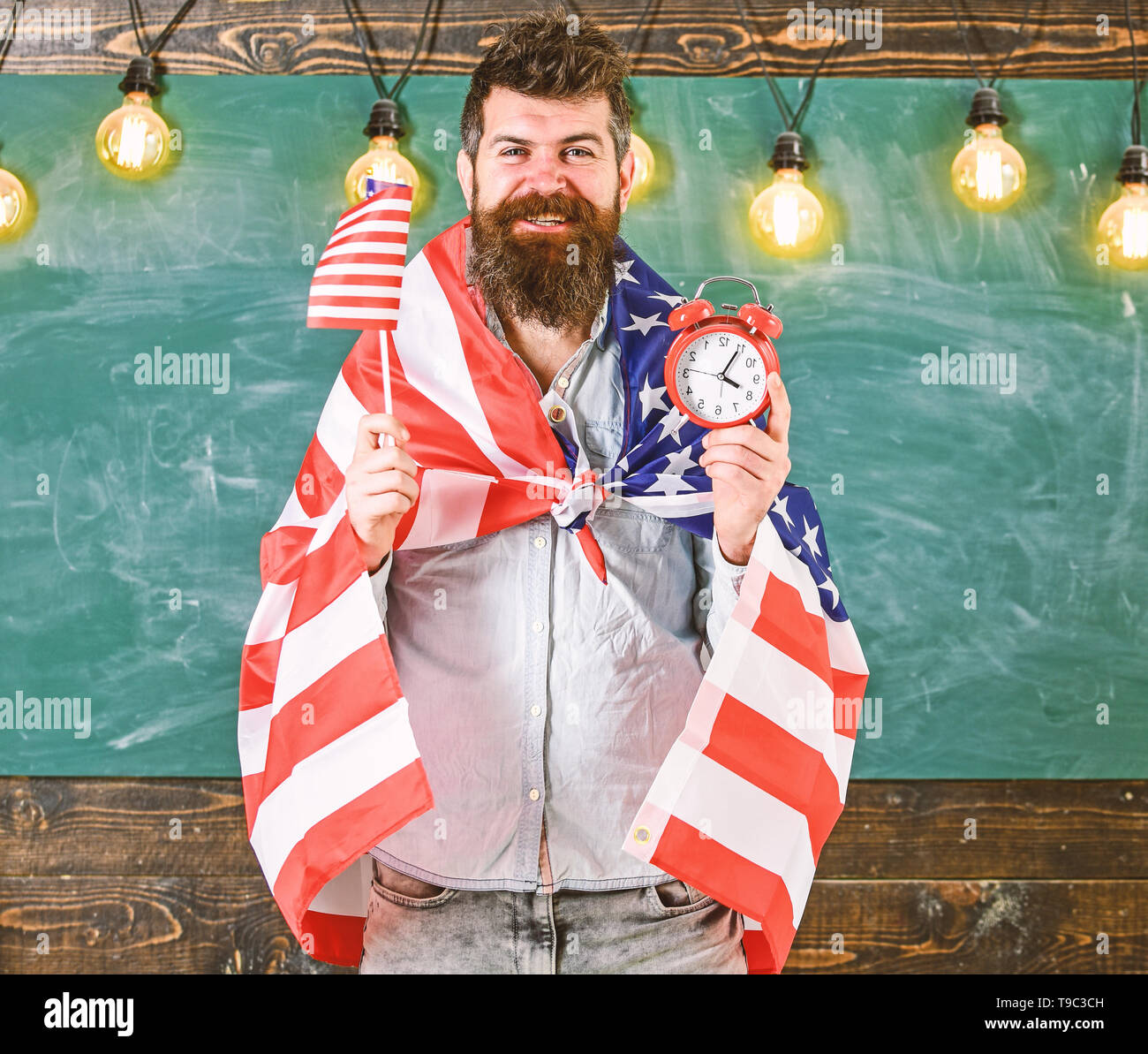 American school classroom flag hi-res stock photography and images - Alamy