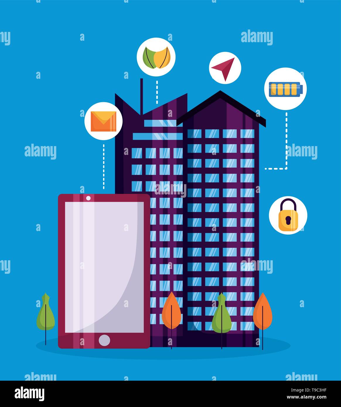 smart city design Stock Vector Image & Art - Alamy