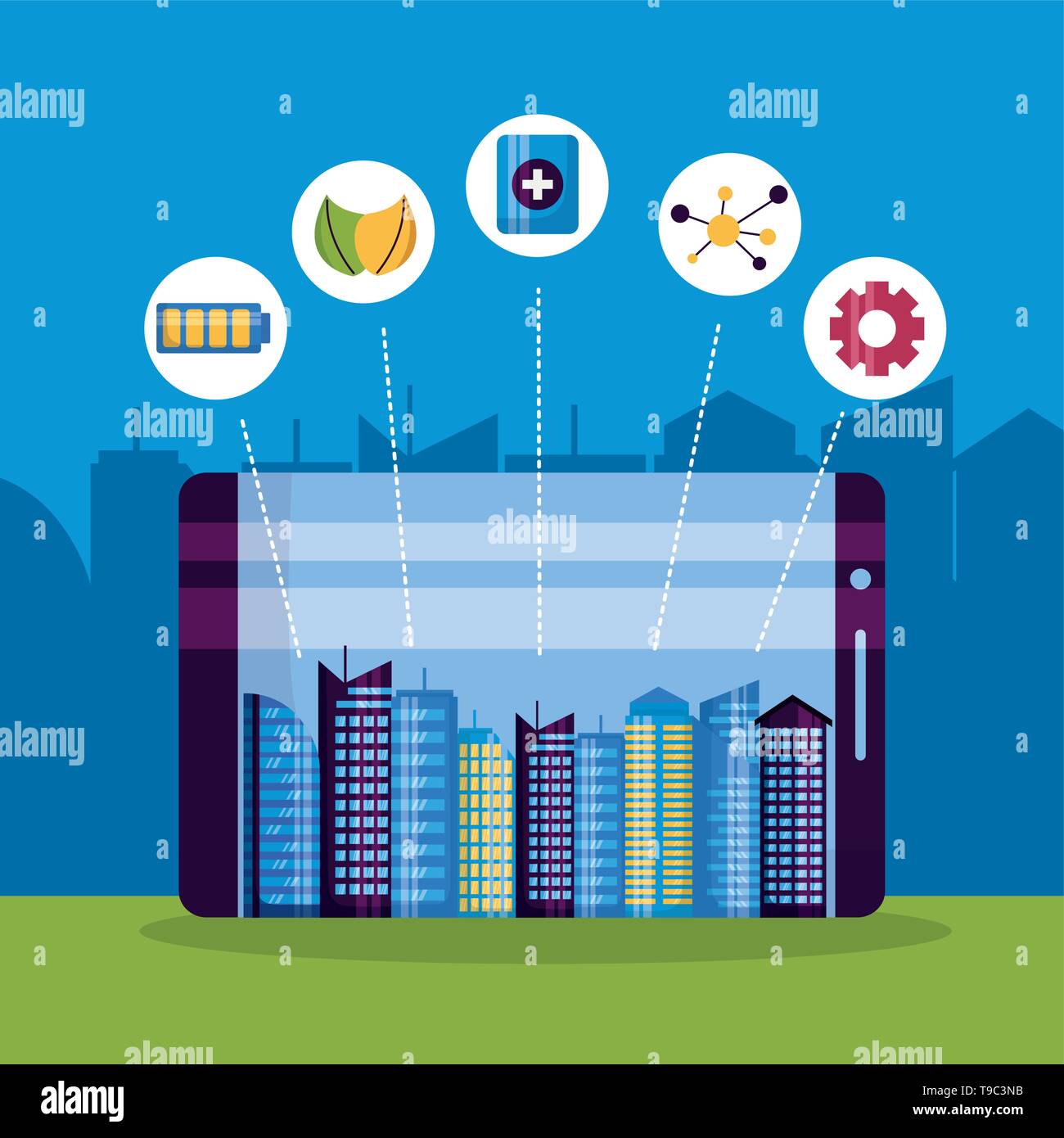 smart city design Stock Vector Image & Art - Alamy