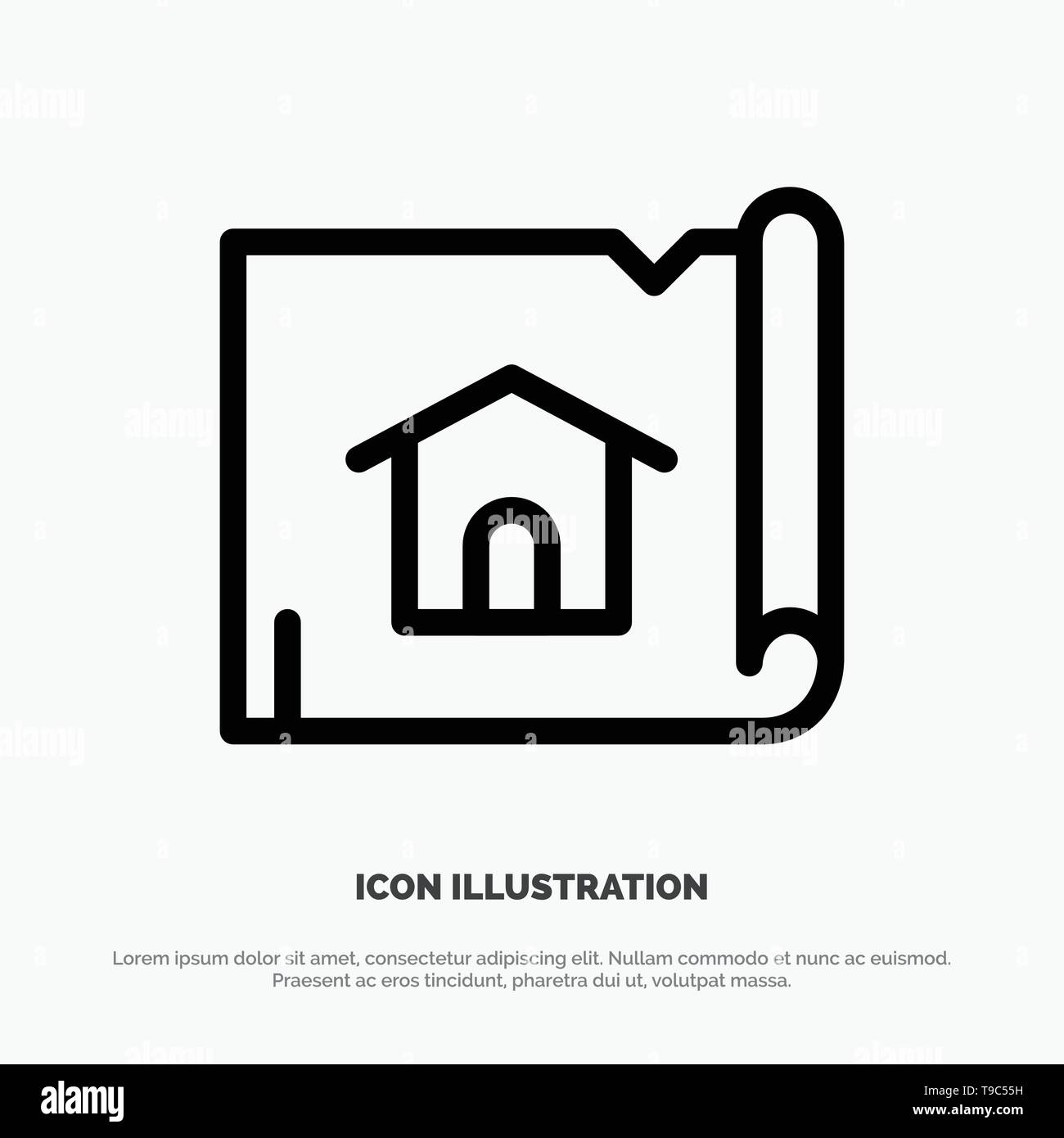 Map house Stock Vector Images - Alamy