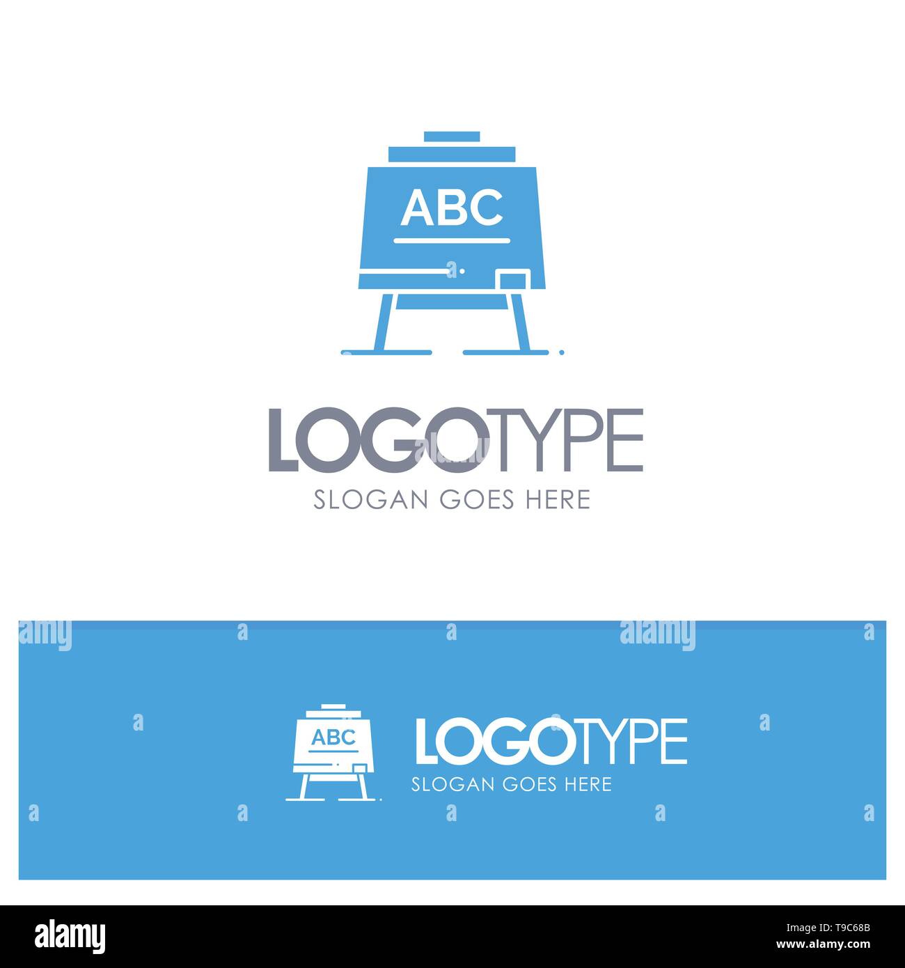 Learning, Teacher, Abc, Board Blue Logo vector Stock Vector Image & Art ...