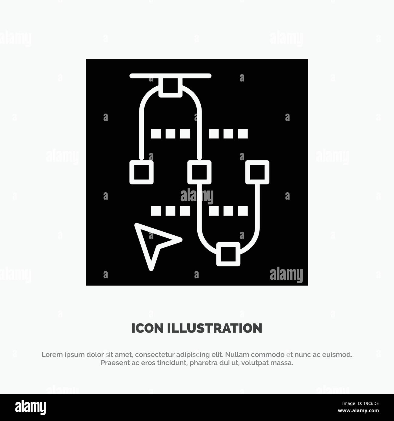 Mouse, Screen, Vector, , Arrow Solid Black Glyph Icon Stock Vector ...