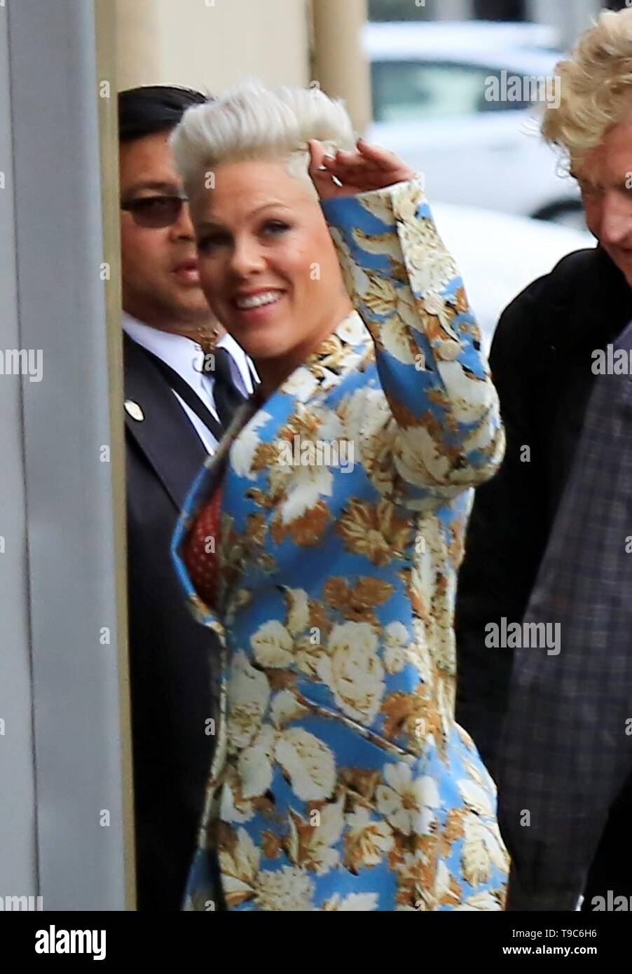 Pink arrives at ABC Studios for an appearance on 'Jimmy Kimmel Live ...