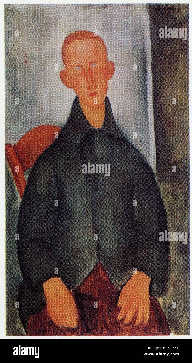 AMEDEO MODIGLIANI.PETIT GARCON ROUX.1919 Stock Photo - Alamy