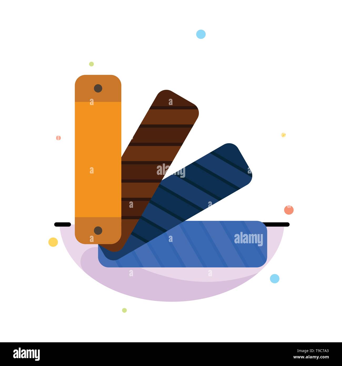 Color, Pallet, Pantone, Swatch Abstract Flat Color Icon Template Stock ...