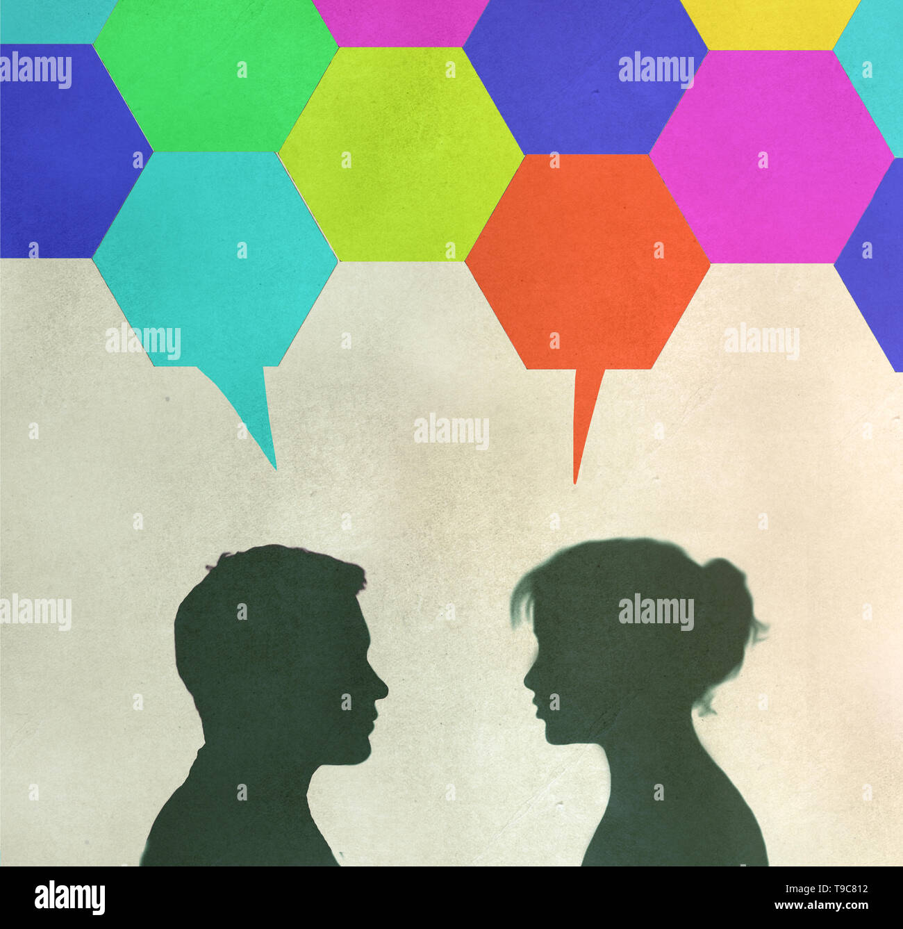 Concept interlinked hi-res stock photography and images - Alamy