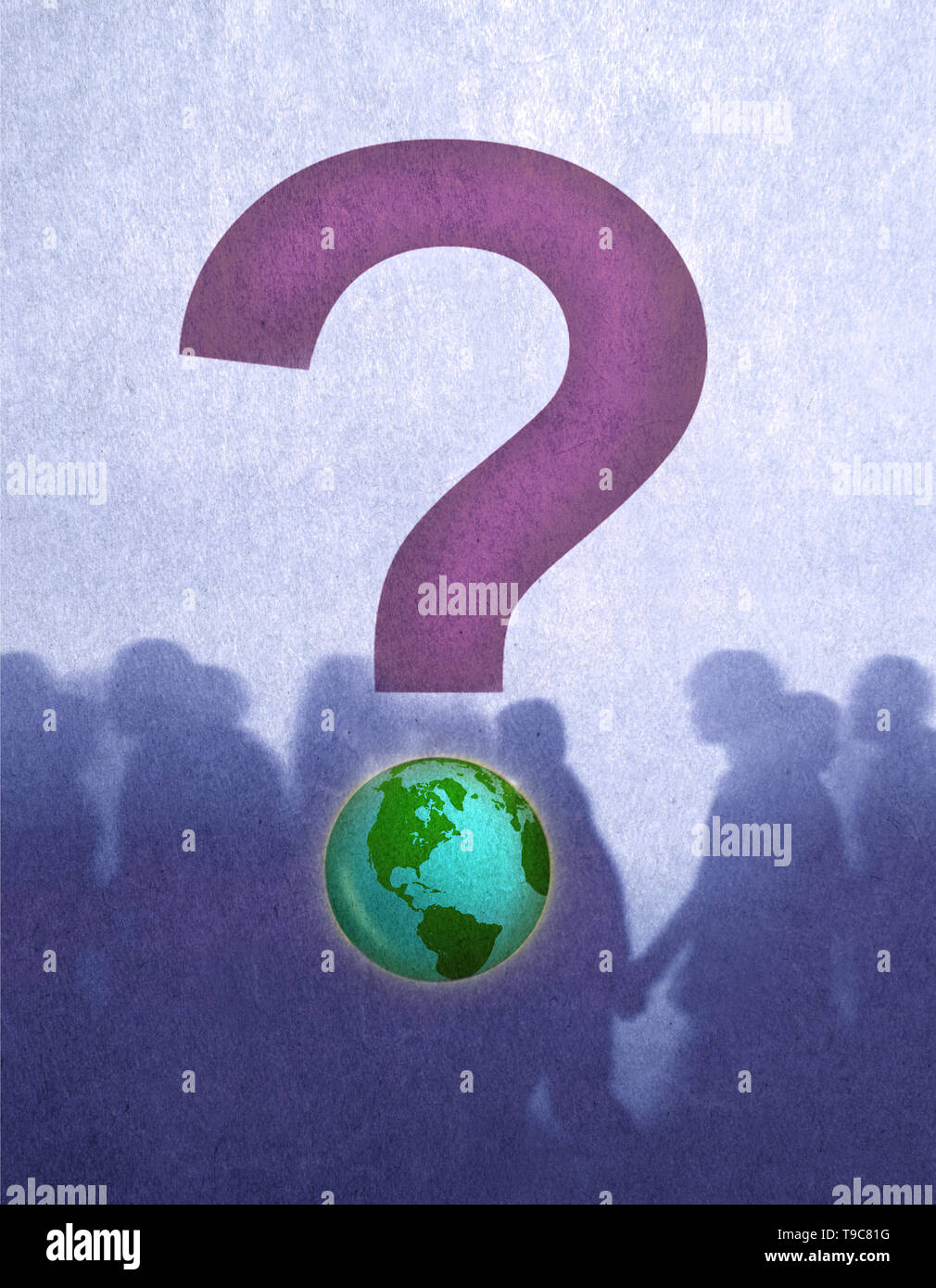 Earth question mark hi-res stock photography and images - Alamy