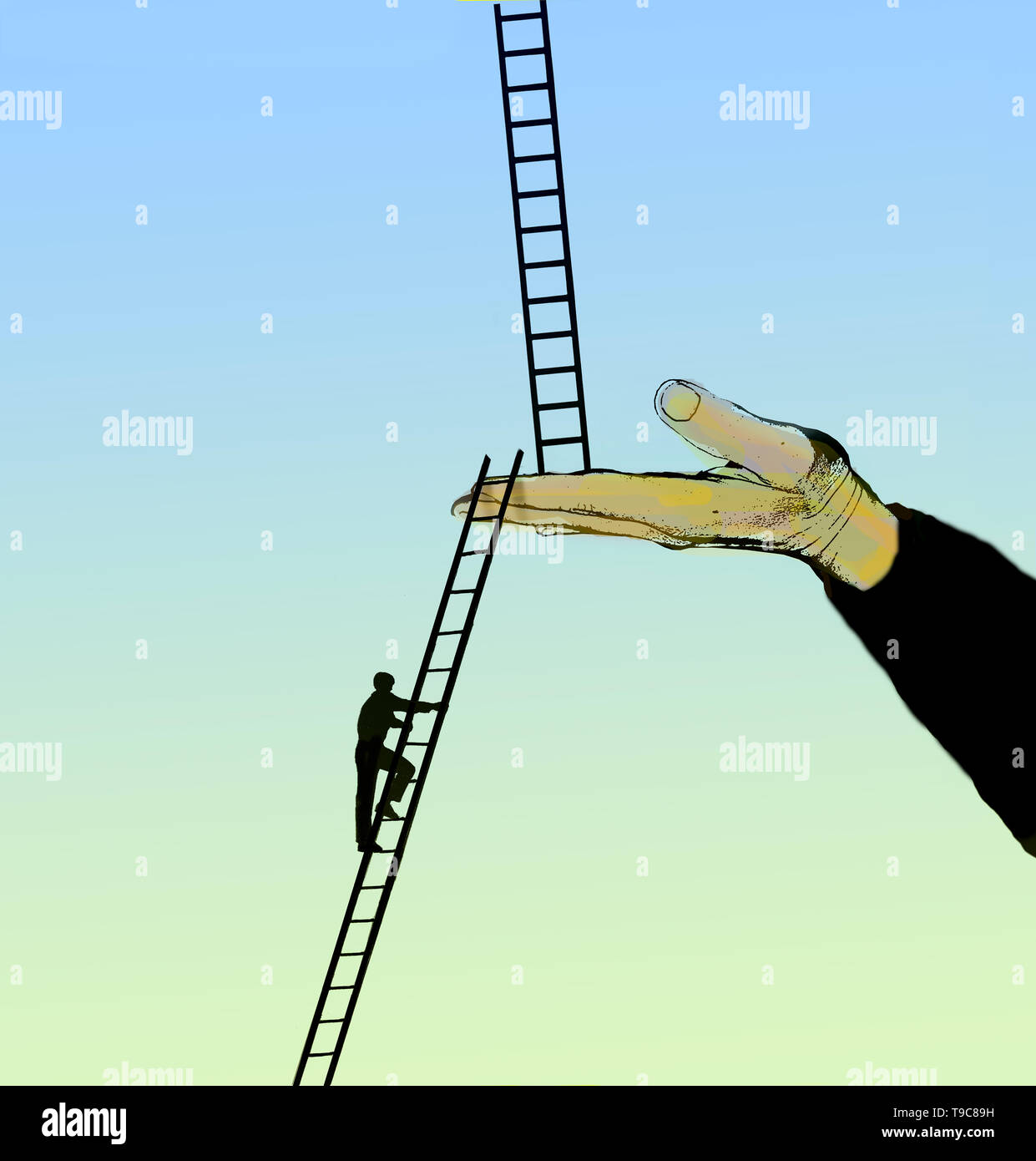 Climb the ladder concept hi-res stock photography and images - Alamy