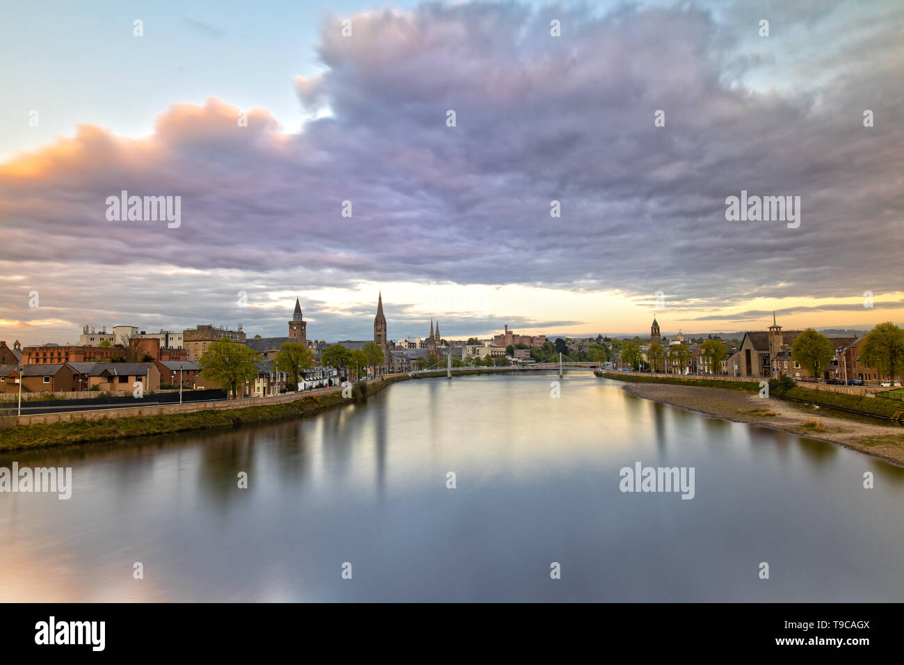 Impression of Inverness and the Greig Street Bridge in Scotland at ...