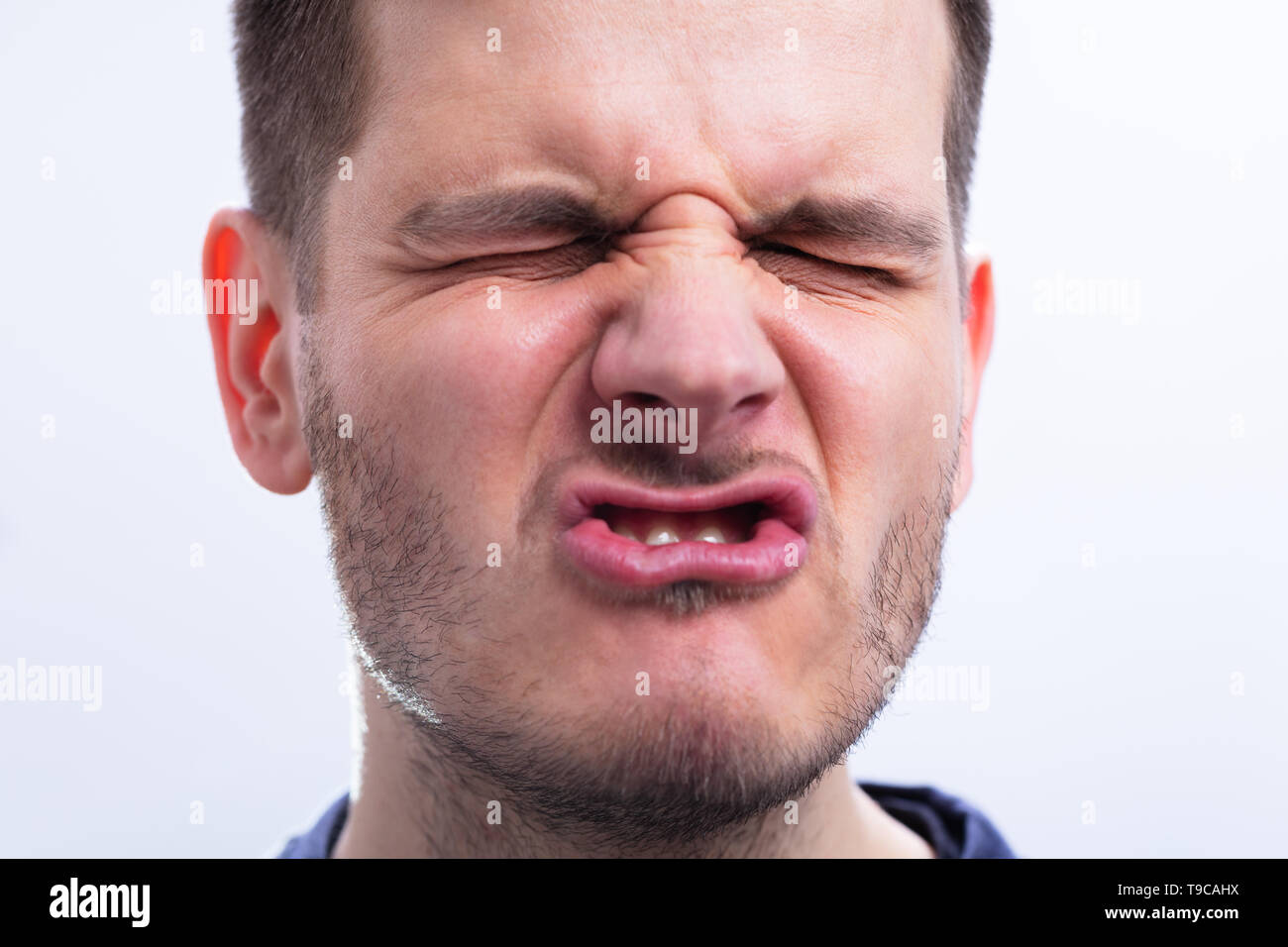 Shouting screaming casual young man hi-res stock photography and images ...
