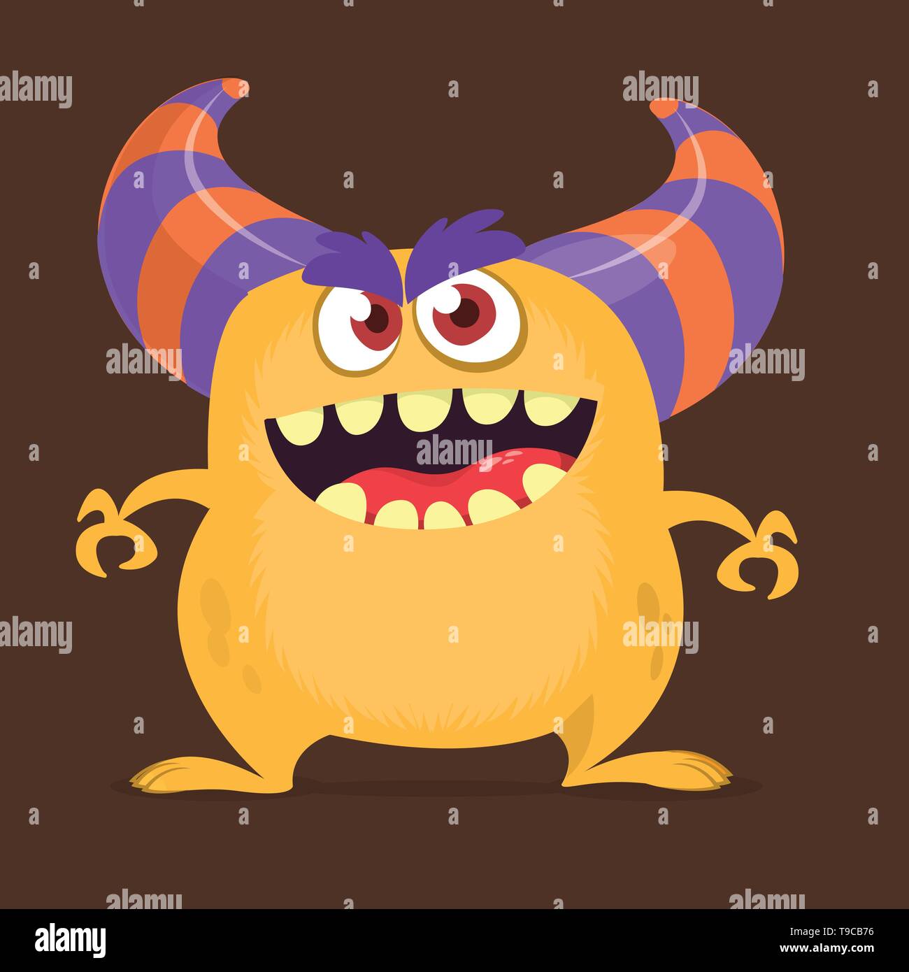 Cute cartoon monster. Vector illustration Stock Vector Image & Art - Alamy