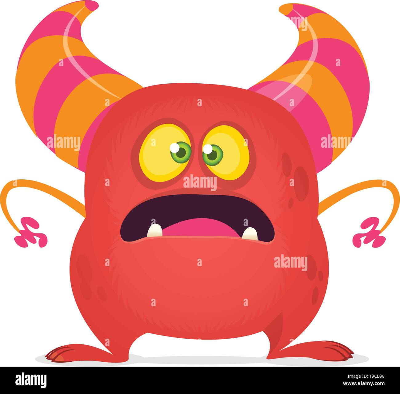Cute cartoon monster. Vector illustration Stock Vector Image & Art - Alamy