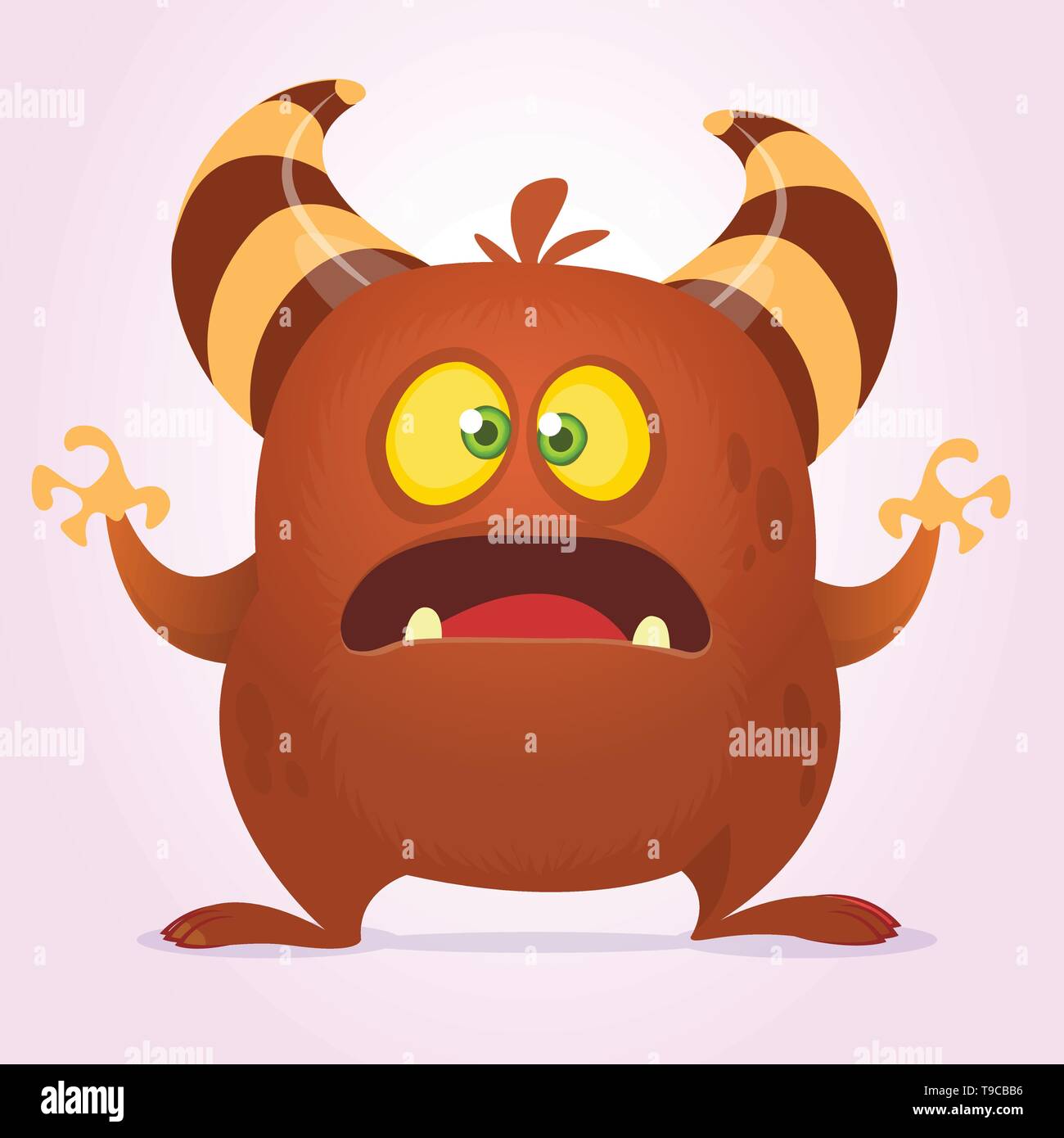 Brown Cartoon Monster