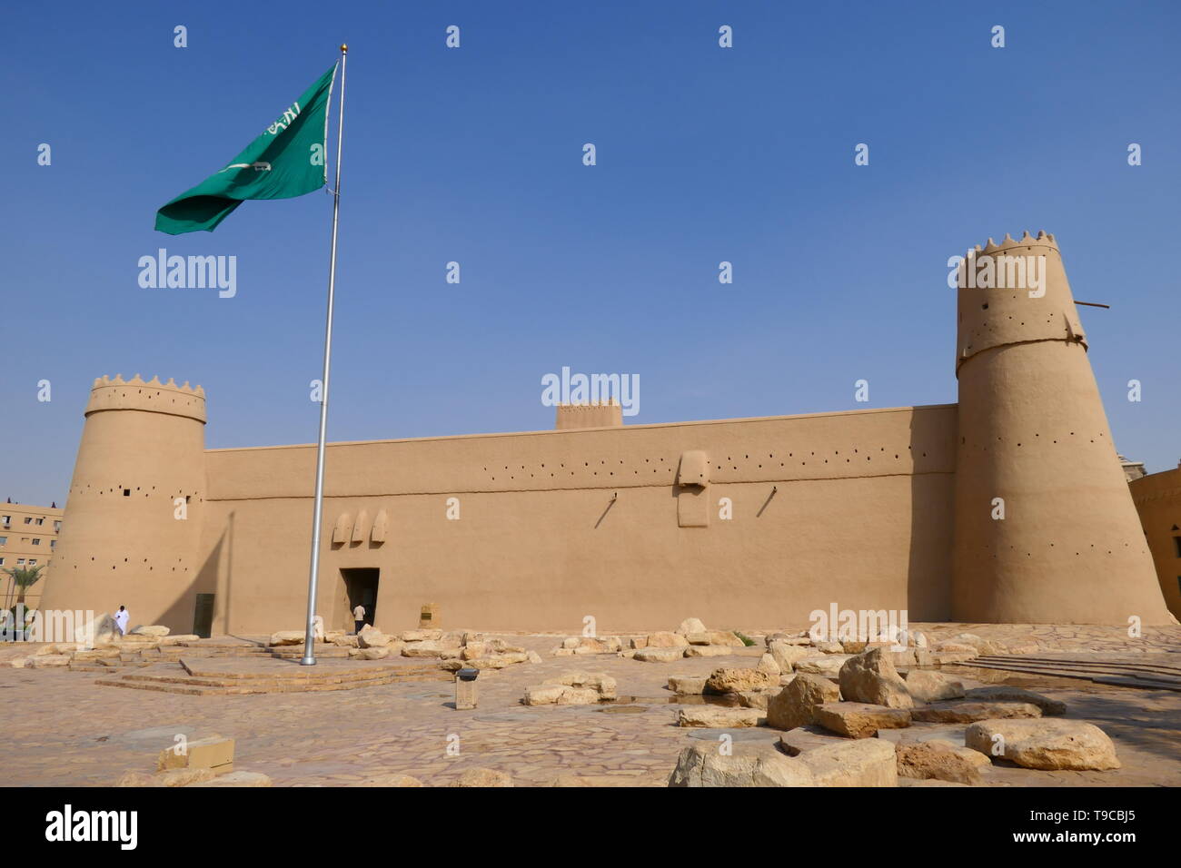 Front view of the historical Al Masmak (Riyadh fortress), Saudi Arabia ...