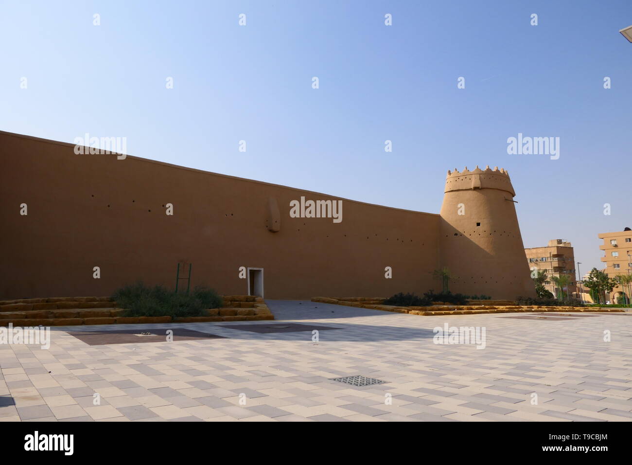 Side view of the historical Al Masmak (Riyadh fortress) Saudi Arabia ...