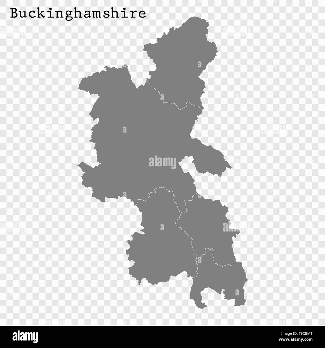 Buckinghamshire map hi-res stock photography and images - Alamy