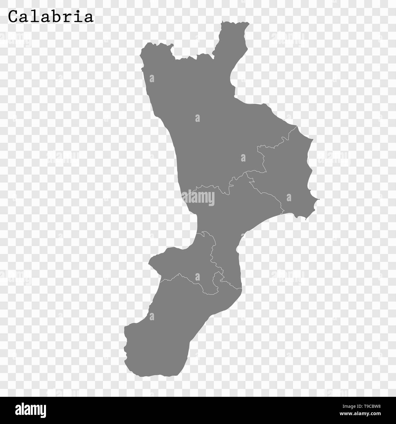 Map of calabria hi-res stock photography and images - Alamy
