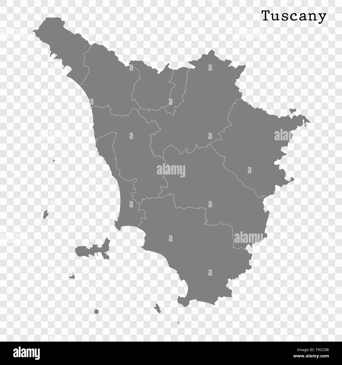 Map of tuscany hi-res stock photography and images - Alamy