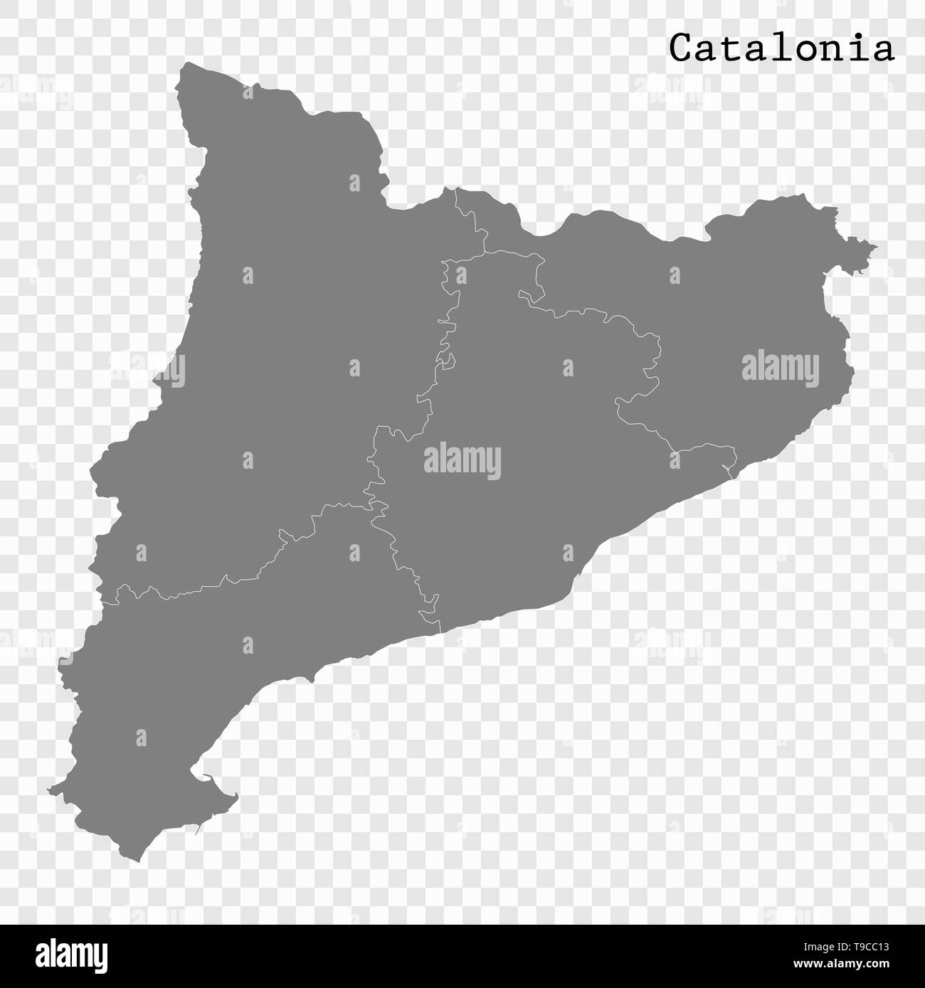 Map of catalonia hi-res stock photography and images - Alamy