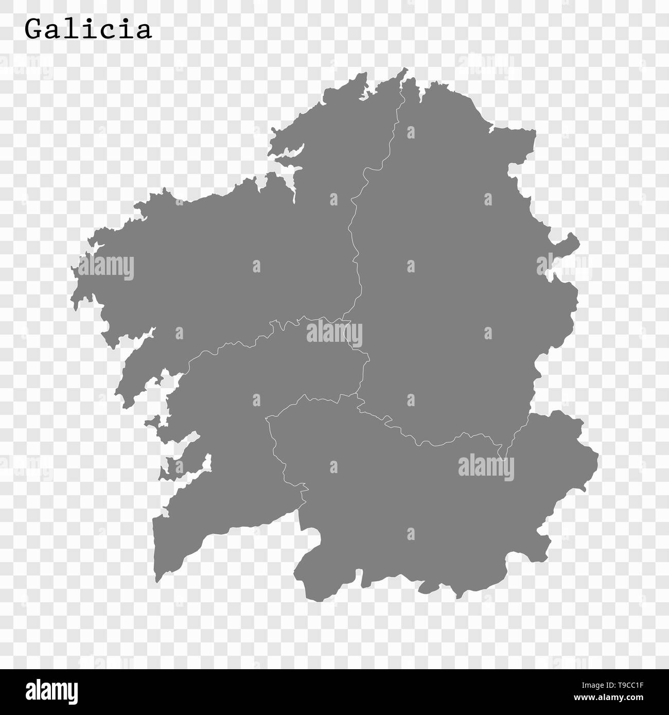 Map of galicia hi-res stock photography and images - Alamy