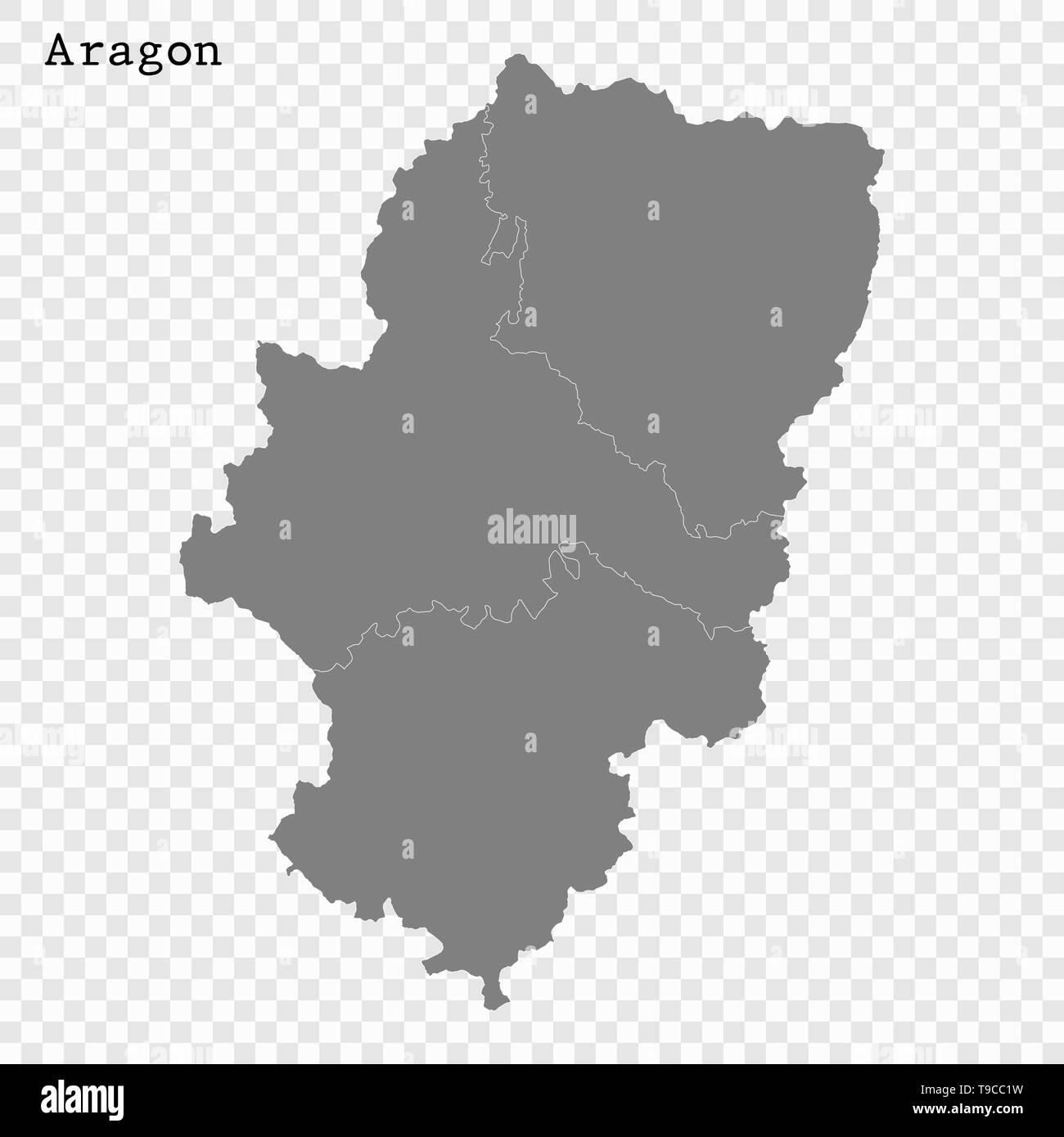 Map of aragon hi-res stock photography and images - Alamy