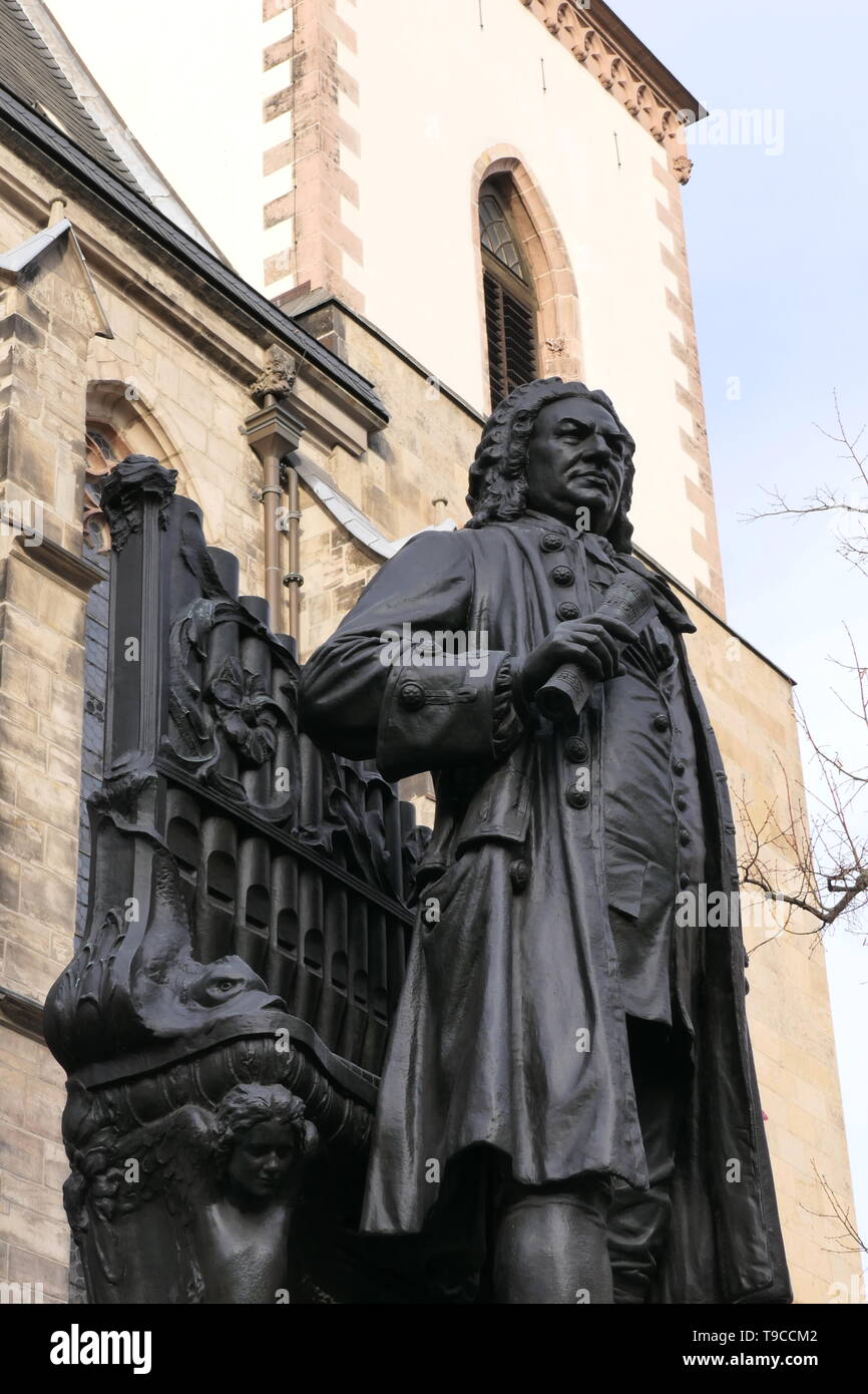 The new Bach monument in Leipzig, Germany Stock Photo - Alamy