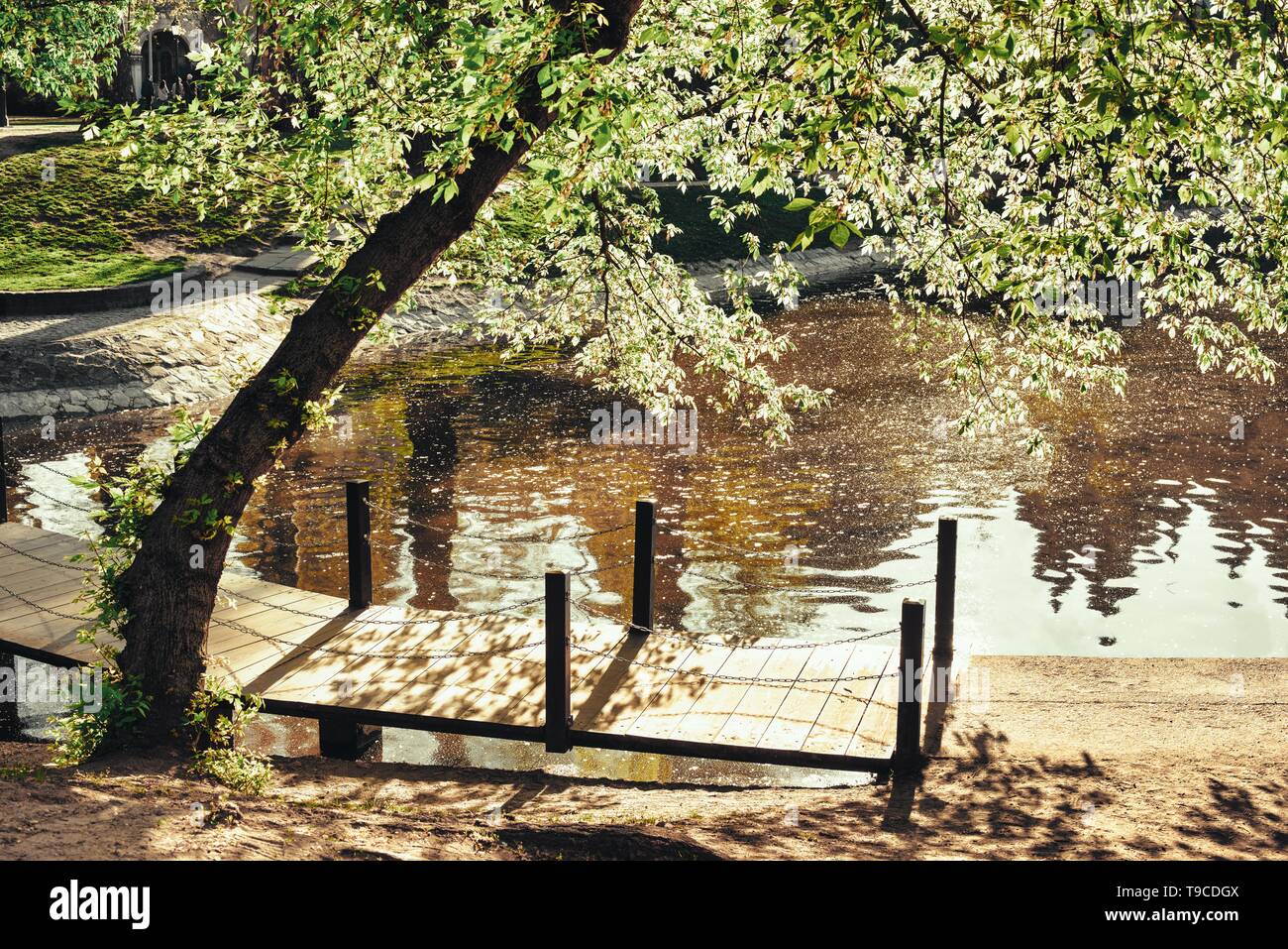 Romantic footbridge hi-res stock photography and images - Alamy