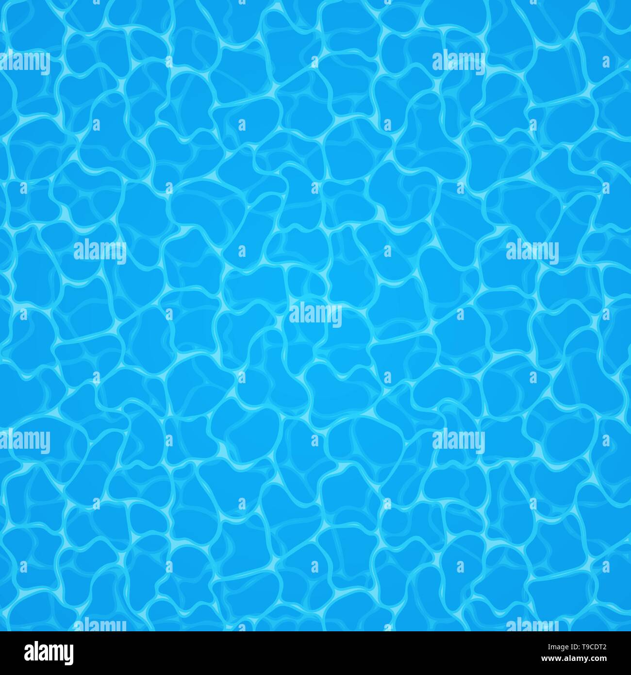 Blue water background. Seamless blue ripples pattern. Water pool ...