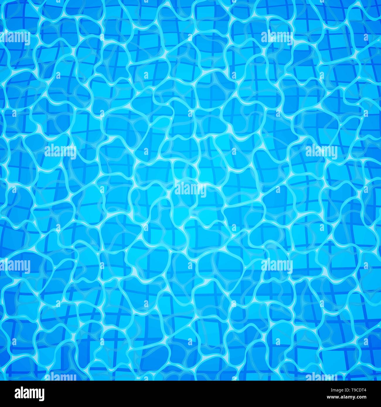 Swimming pool bottom caustics ripple and flow with waves background ...