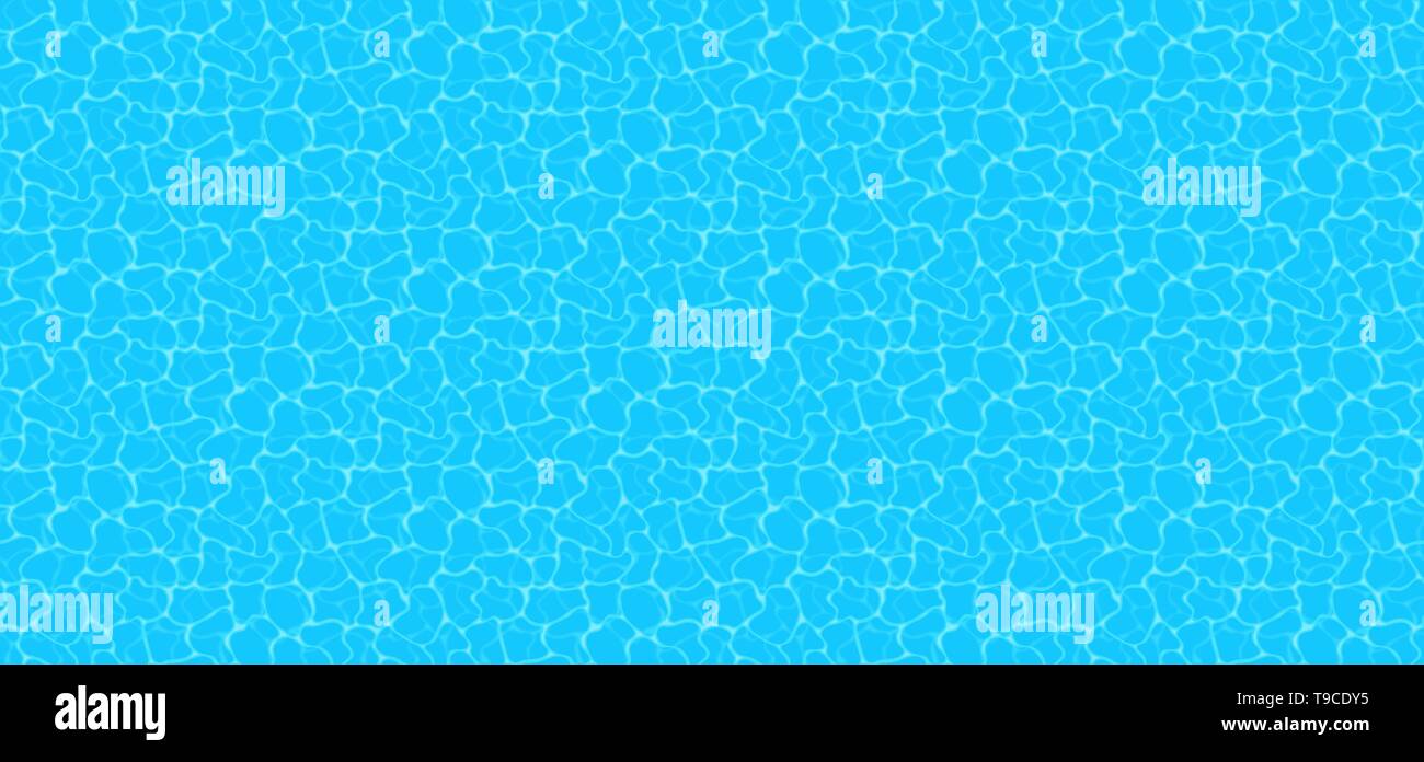 Blue water background. Seamless blue ripples pattern. Water pool ...