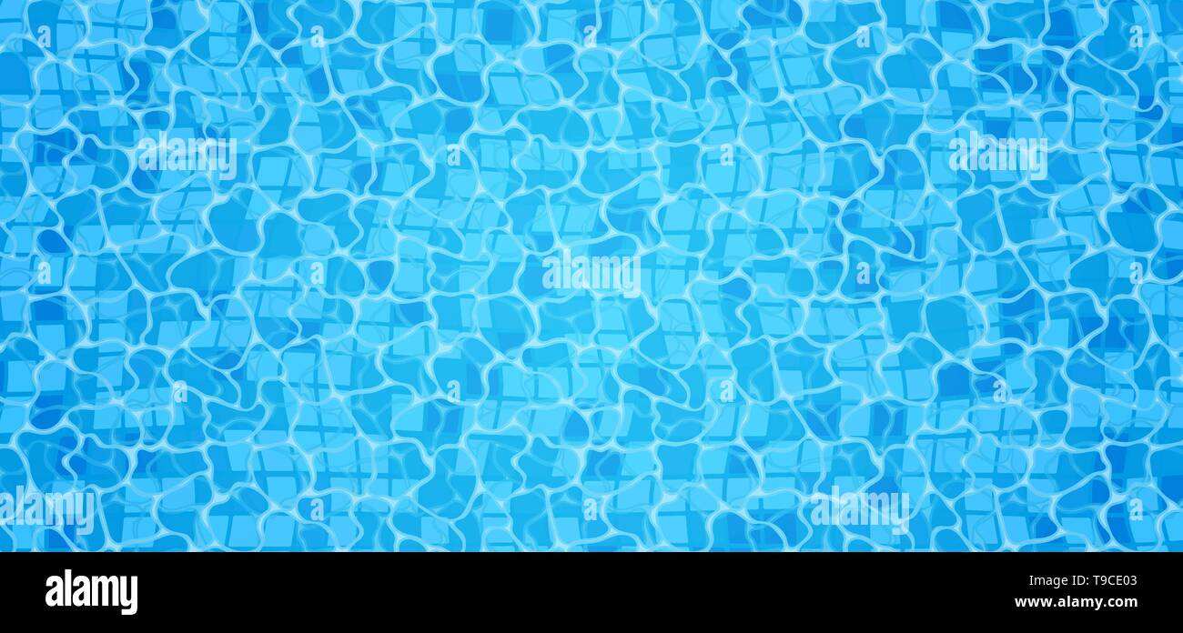 Swimming pool bottom caustics ripple and flow with waves background ...