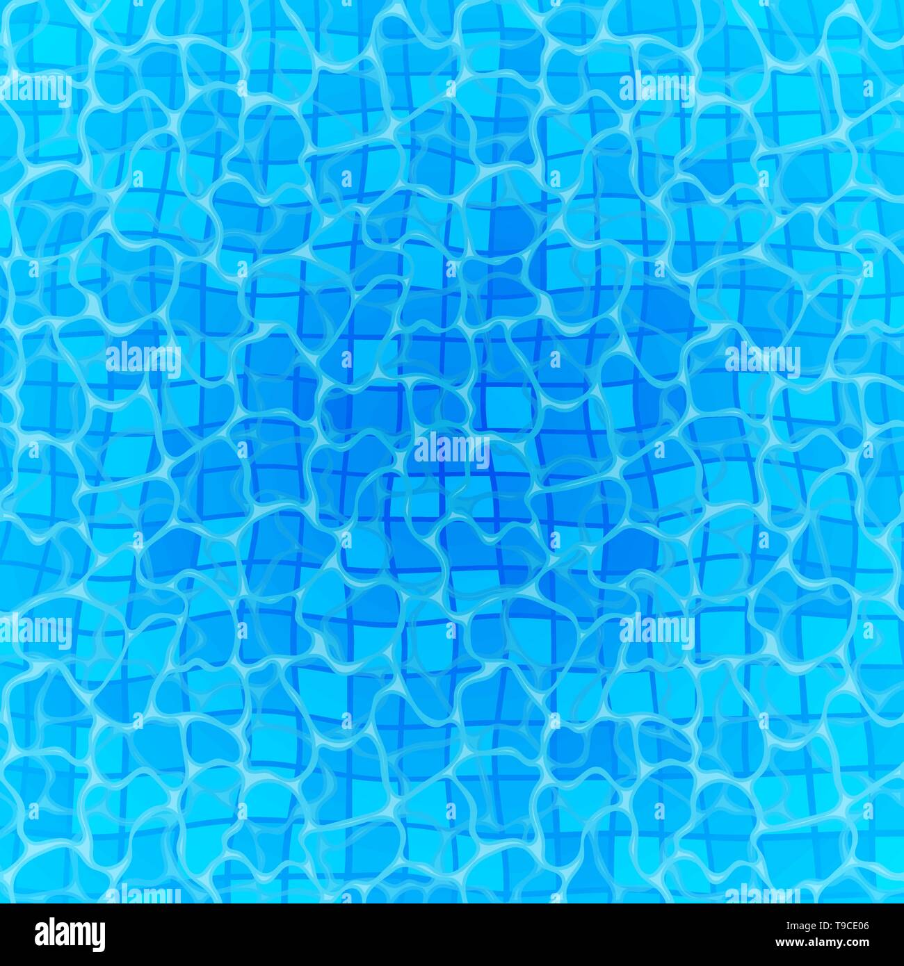 Swimming pool bottom caustics ripple and flow with waves background ...