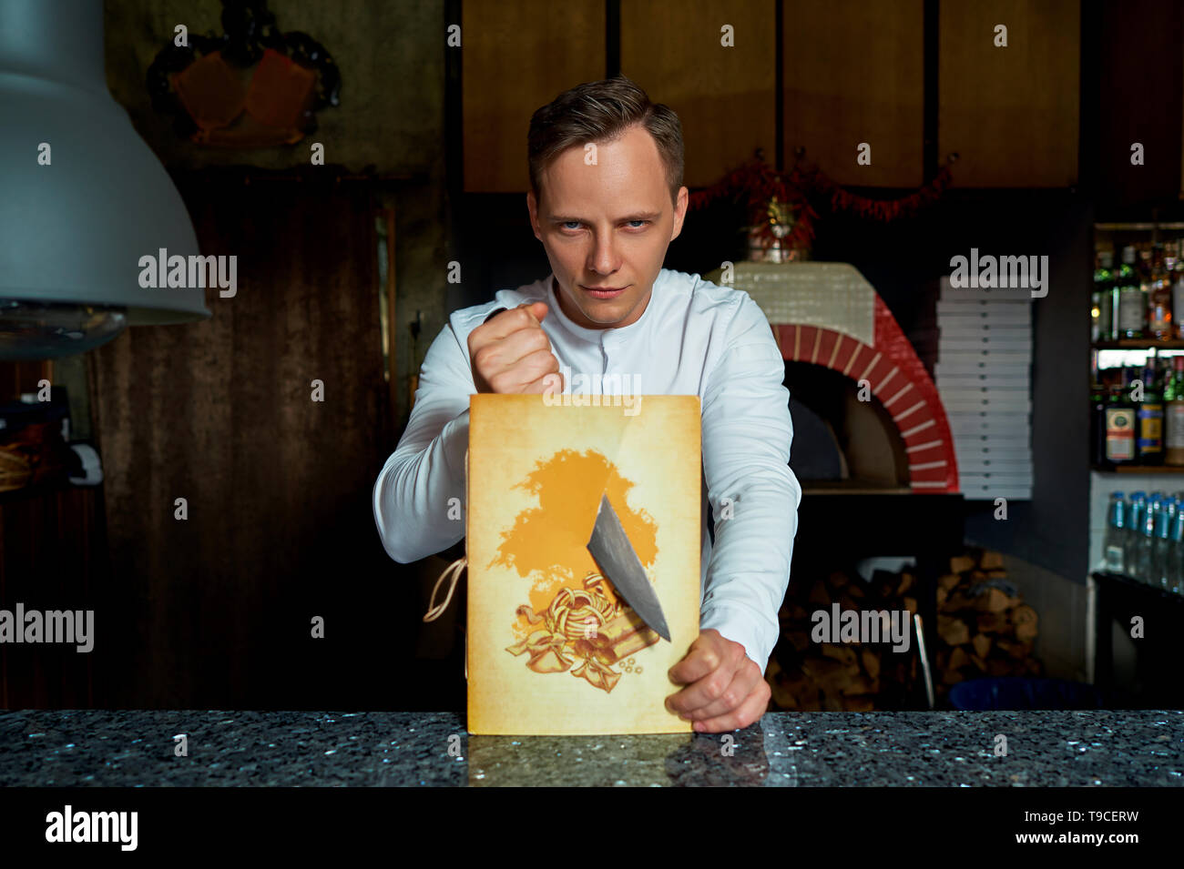 Chef cuts hi-res stock photography and images - Alamy