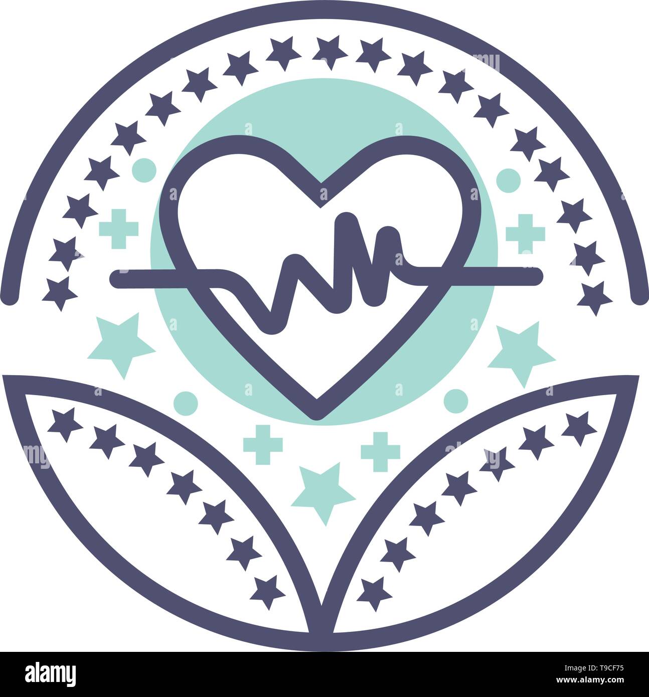 Health care and medical award icon- health care vector sign Stock ...