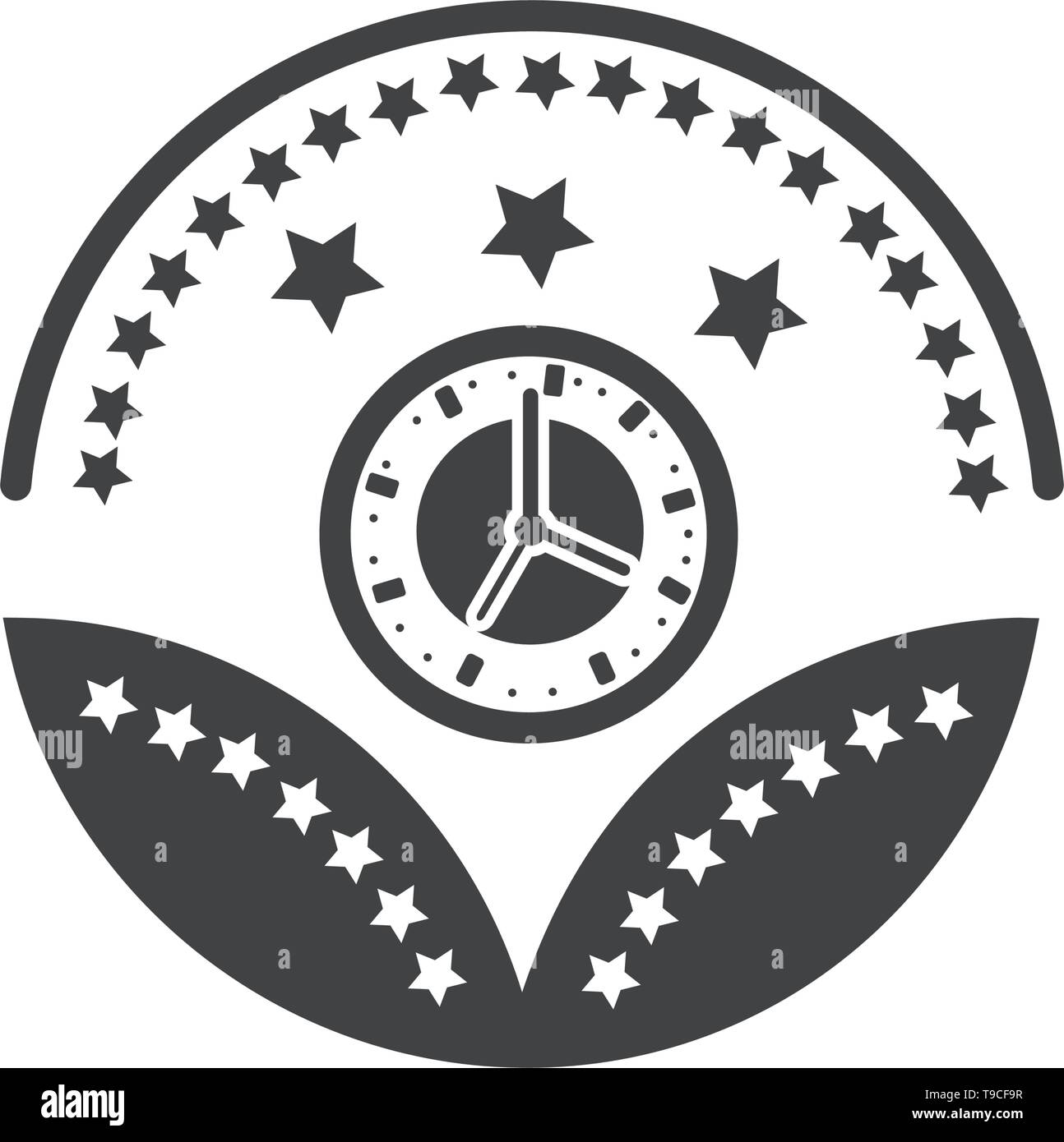 business award icon icon- vector clock sign for your website or mobile ...