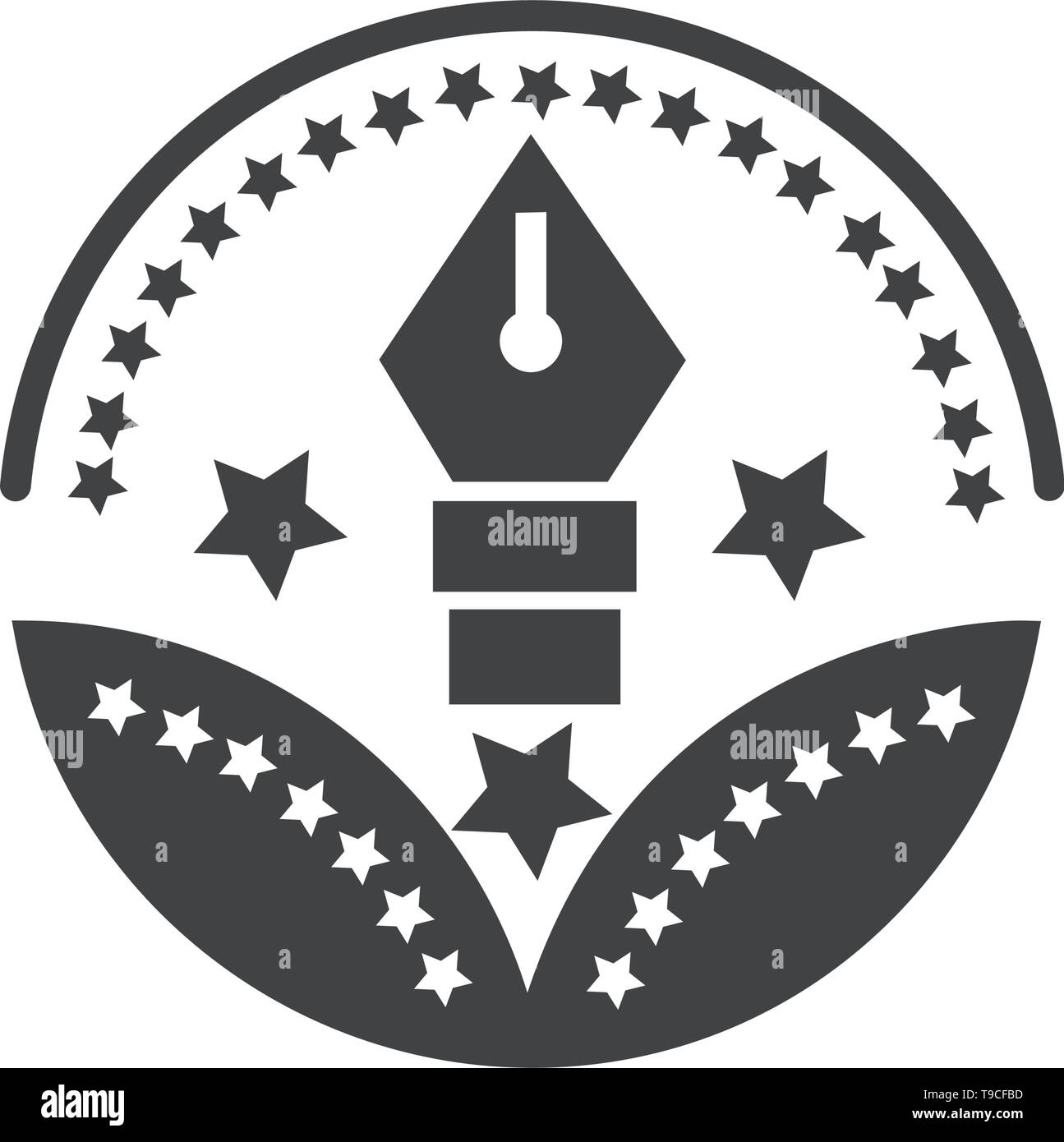 Education learning award icon- vector learning sign Stock Vector Image ...