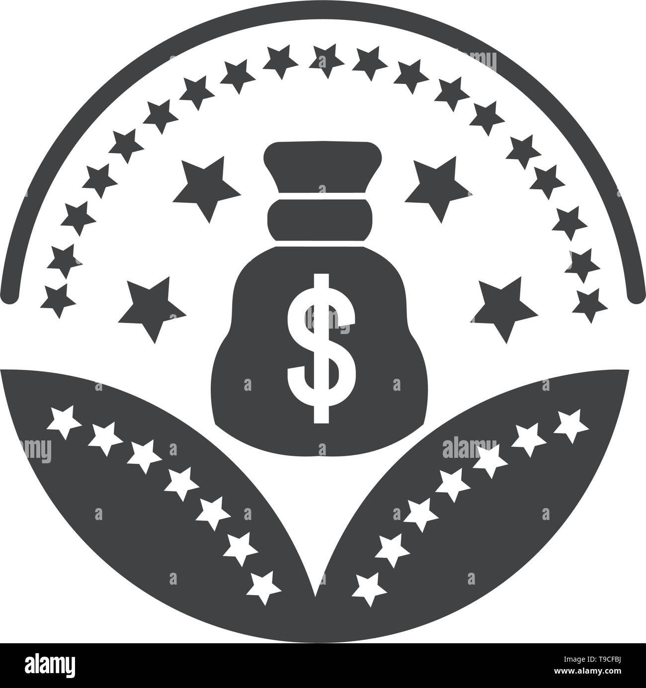 money investment award icon- vector money award sign Stock Vector Image ...