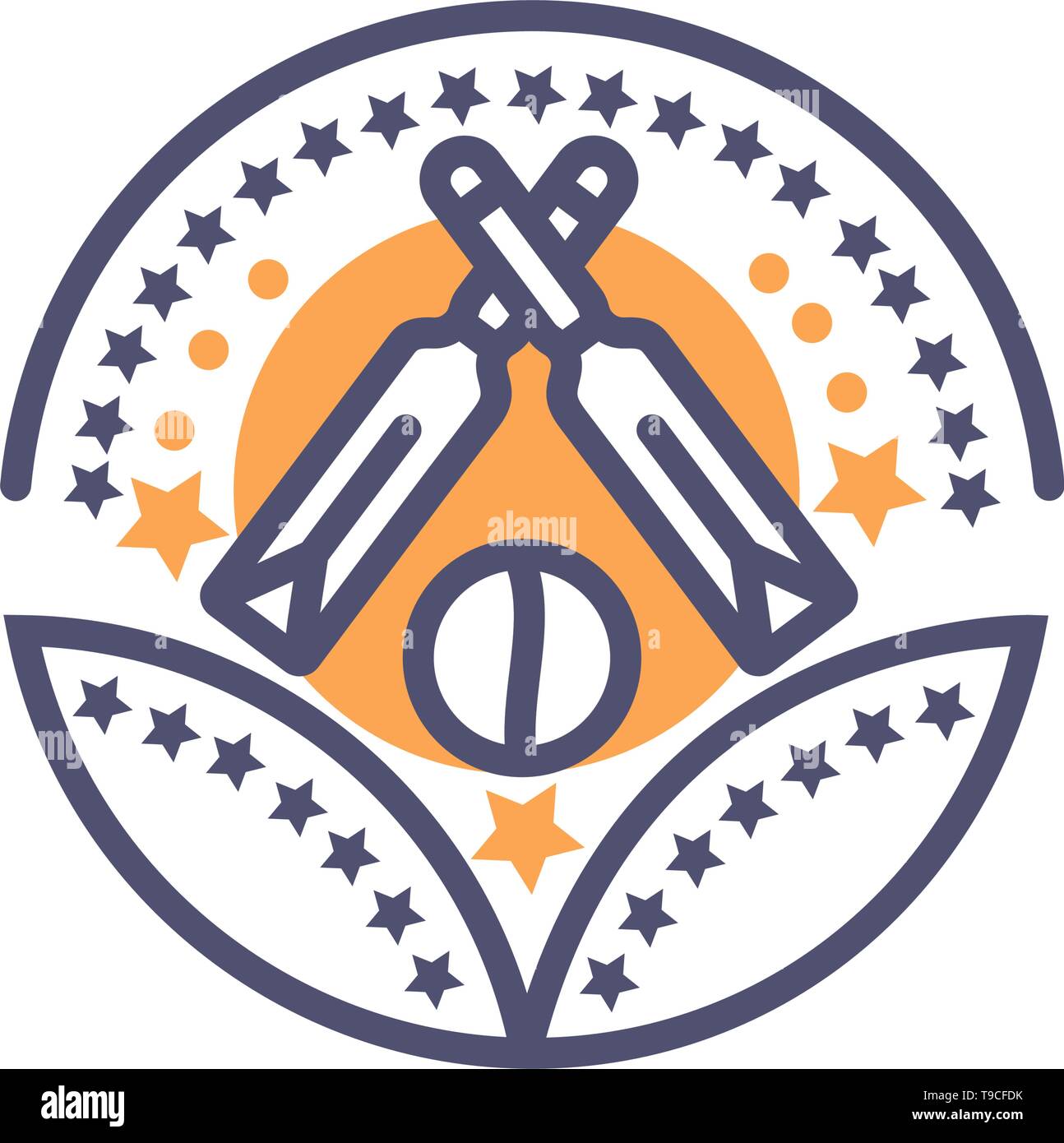 cricket award vector sign icon- vector cricket award symbol icon Stock ...