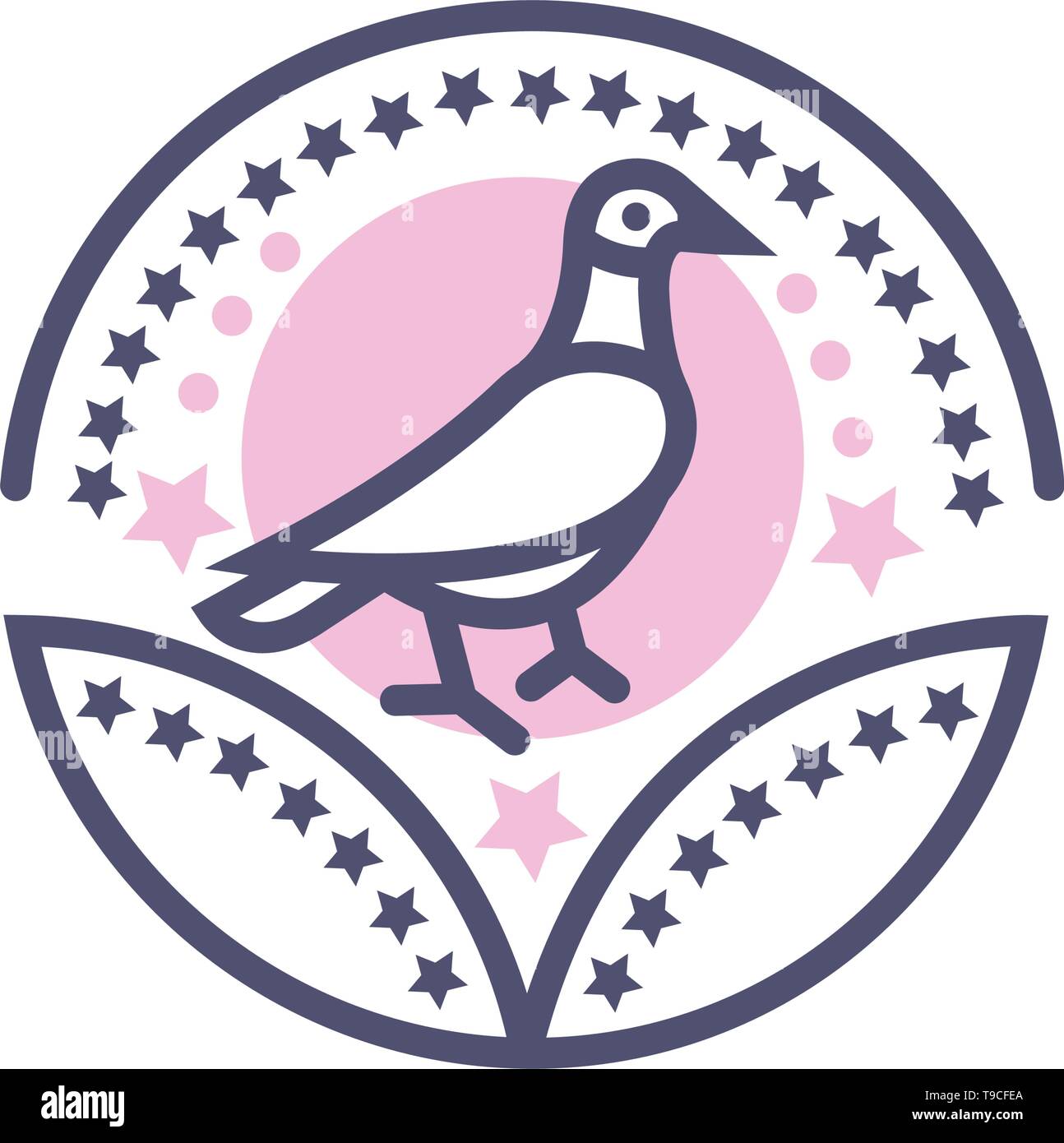 bird award icon- vector bird sign for your website or mobile apps Stock ...