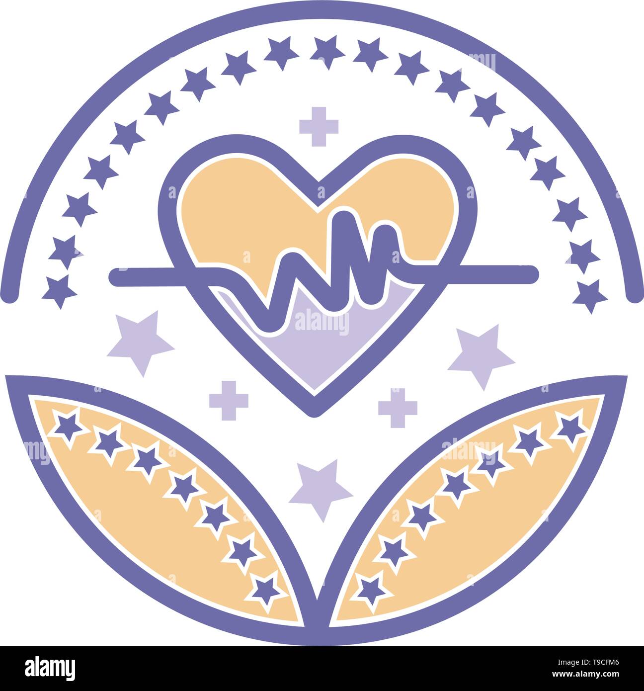 Health care and medical award icon- health care vector sign Stock ...