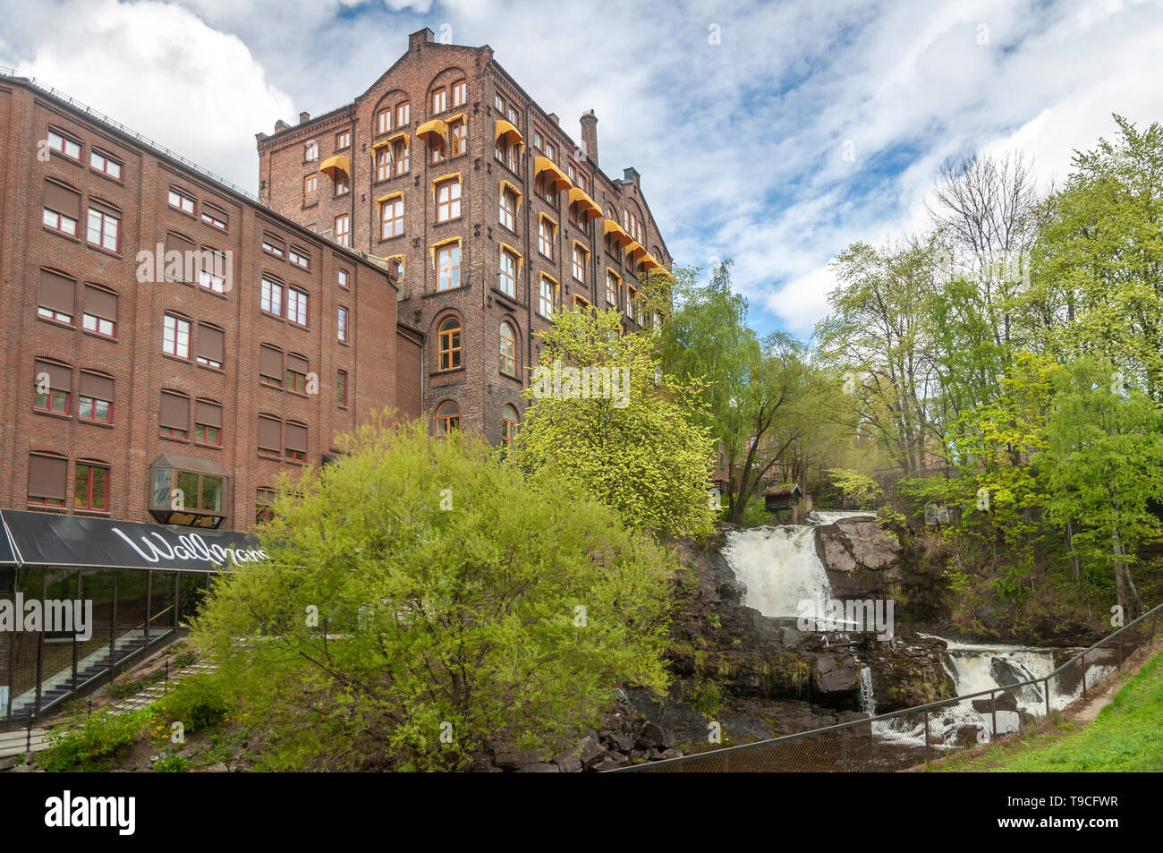 Waterfall at Molla Stock Photo - Alamy