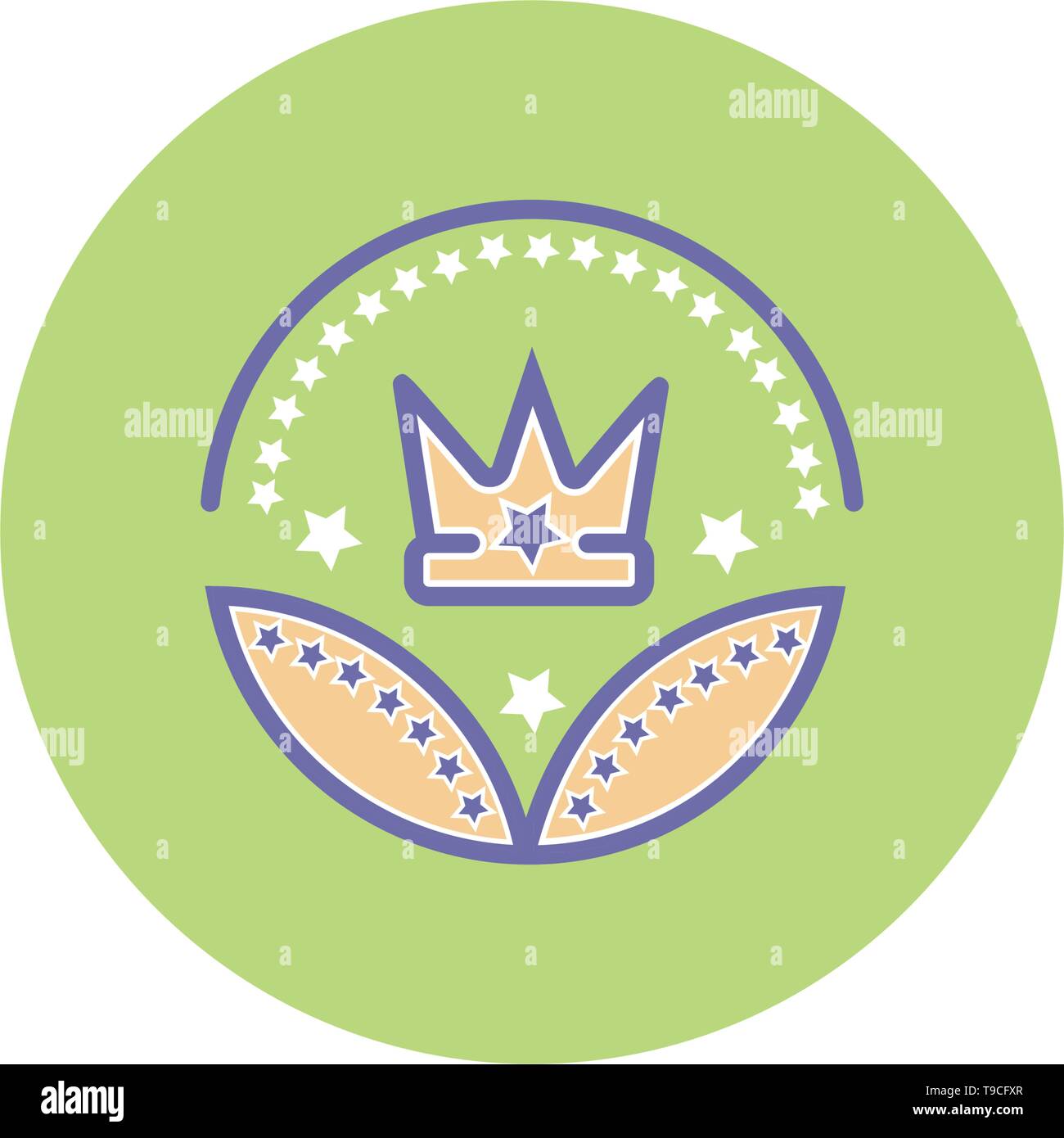 Crown award vector sign icon- vector crow symbol business icon Stock ...
