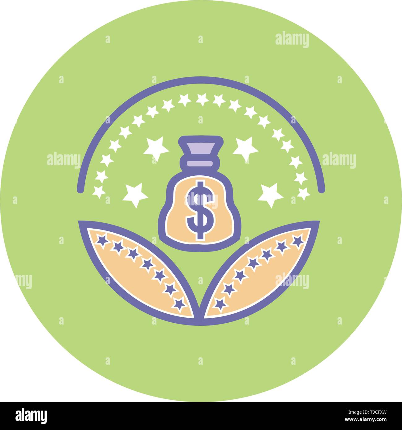 money investment award icon- vector money award sign Stock Vector Image ...