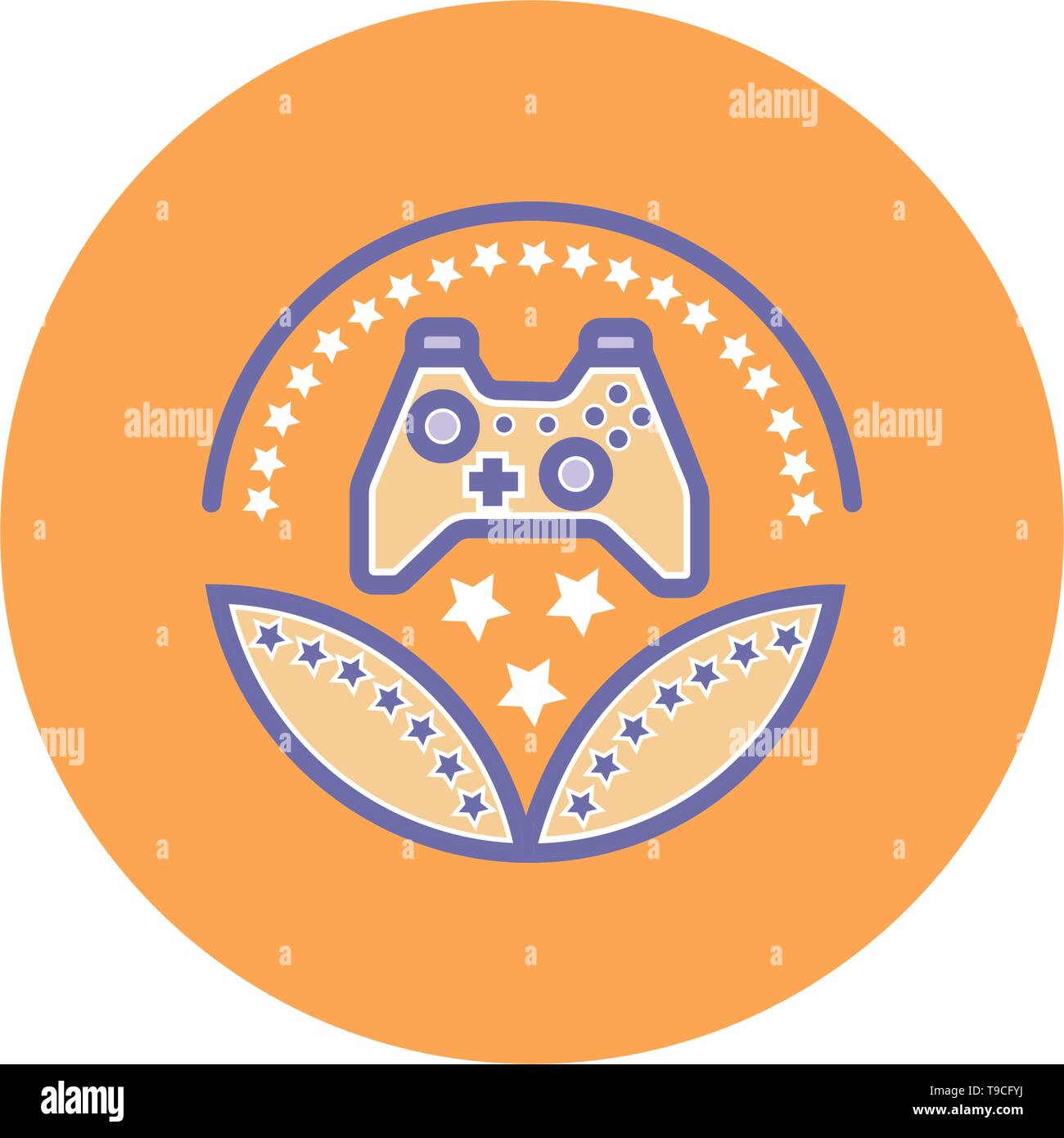 game award icon- vector sign game icon for your business or website ...