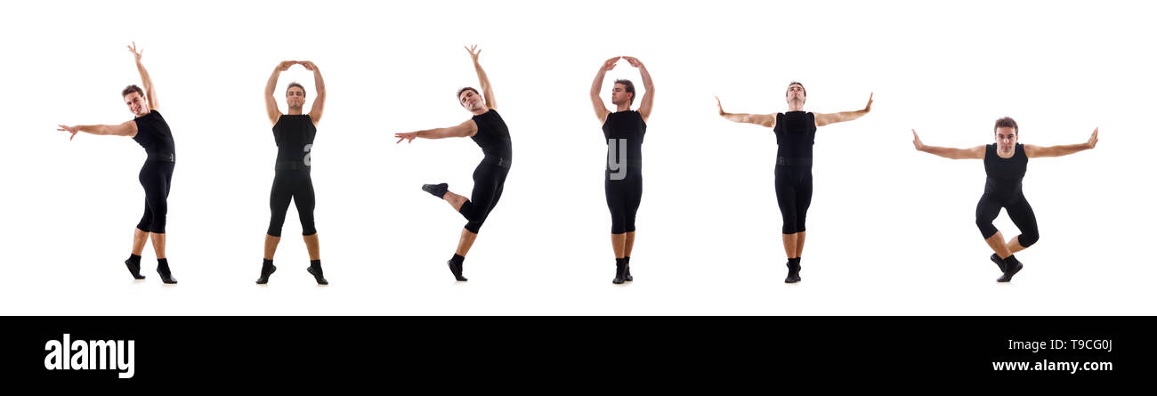 Dancer isolated on the white background Stock Photo - Alamy