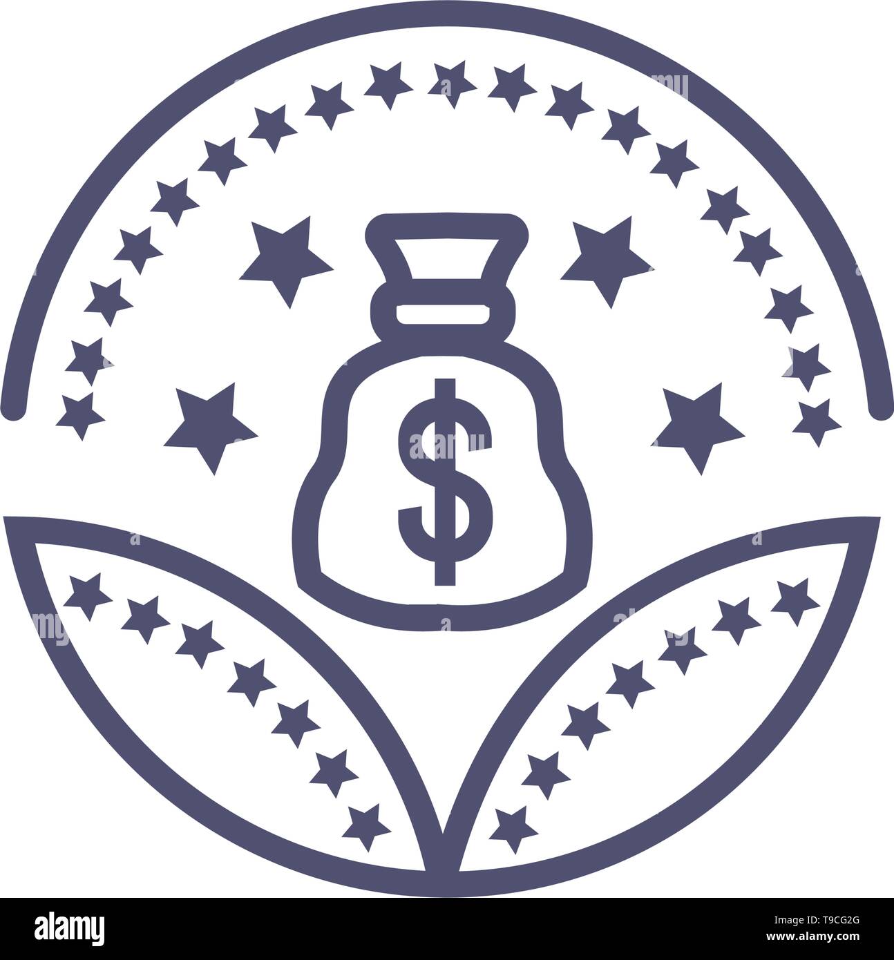 money investment award icon- vector money award sign Stock Vector Image ...