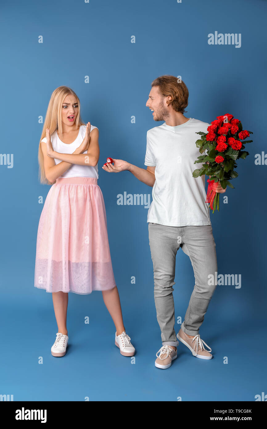 Proposal marriage upset hi-res stock photography and images - Alamy